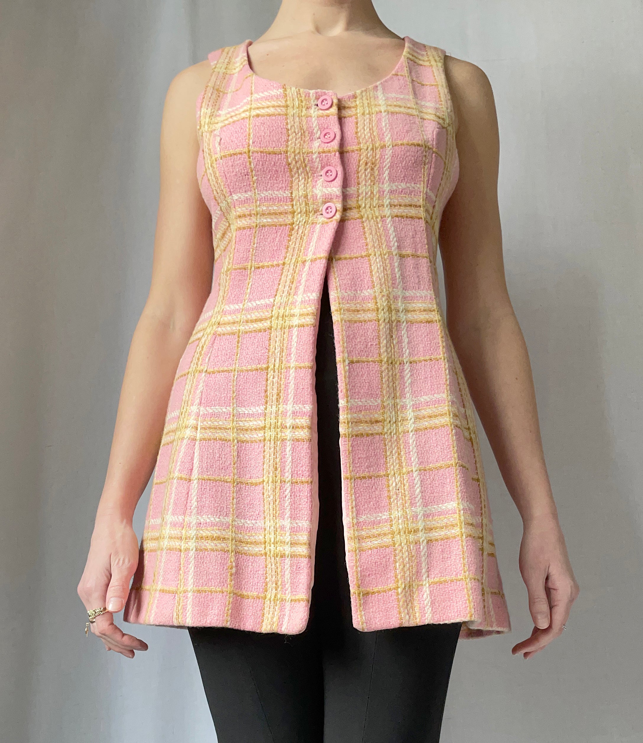 Vintage 70s Longline Split-front Vest (s) | Shop THRILLING