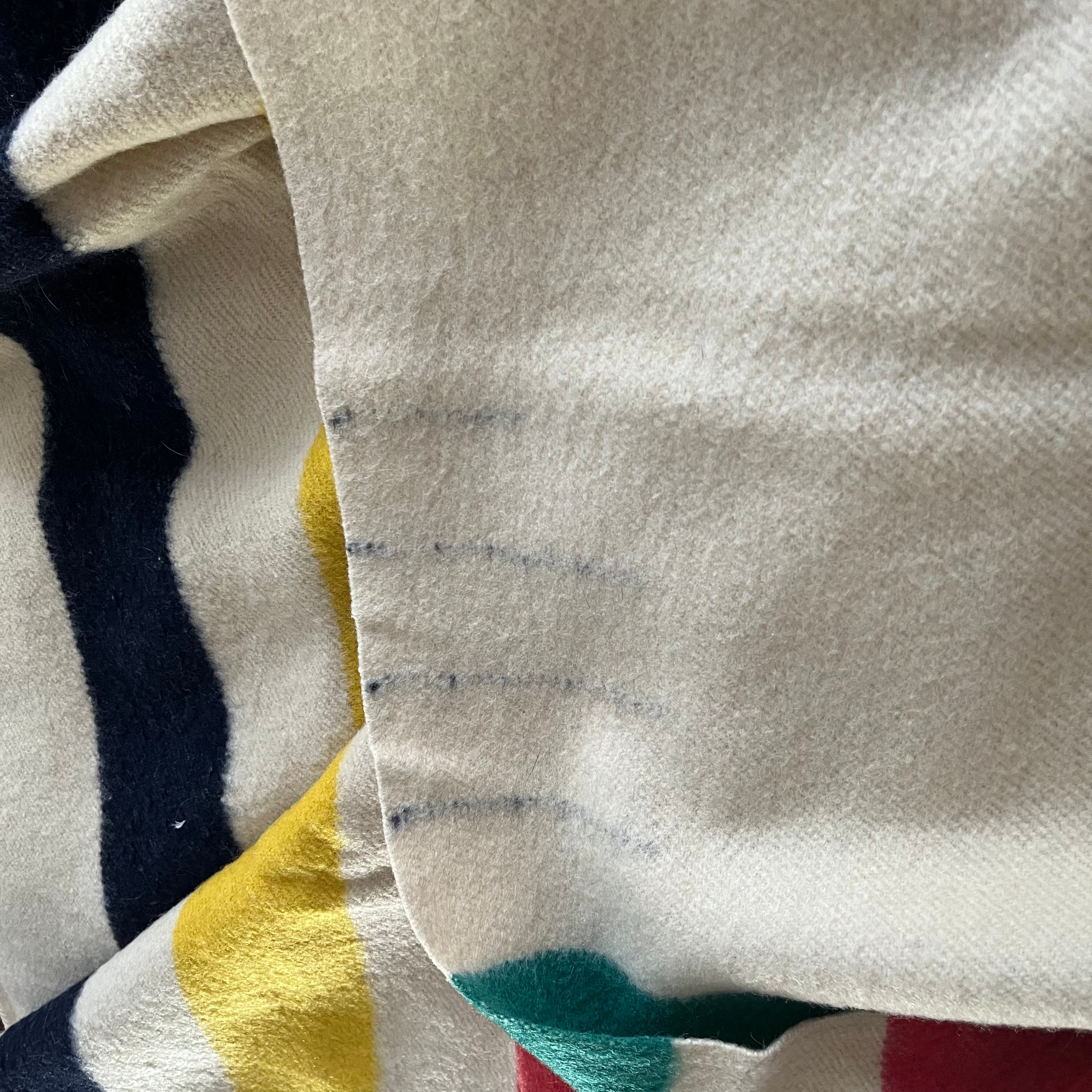 Vintage Wool Blanket Hudson’s Bay Early’s Witney Point | Shop THRILLING