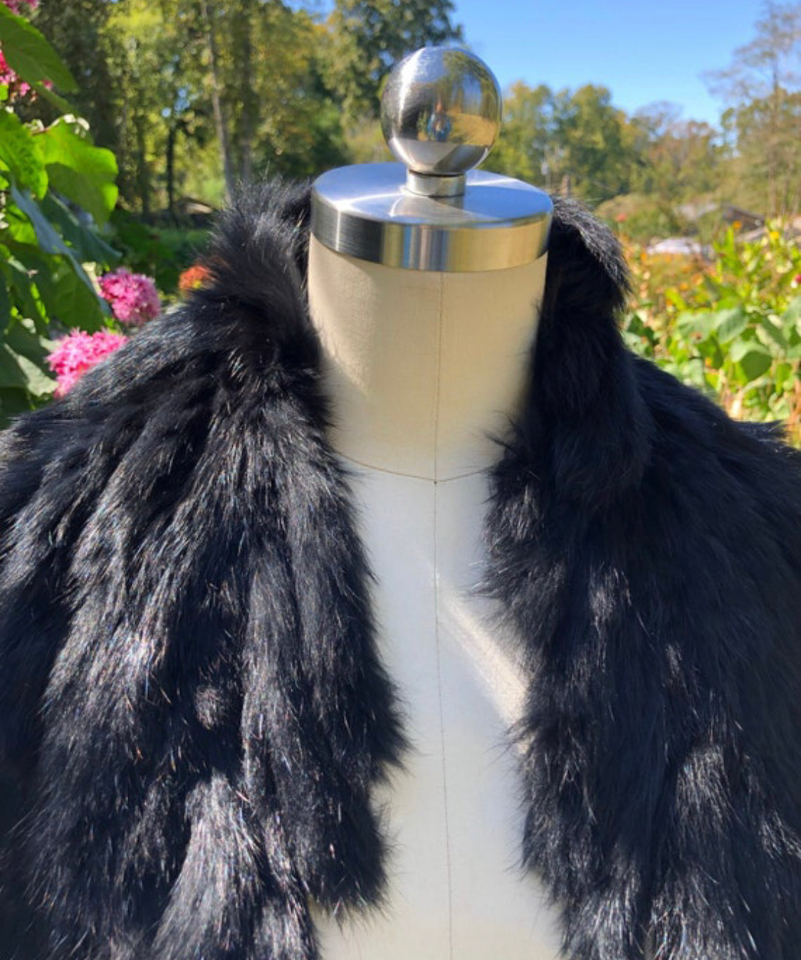 Vintage 90s Diane Freis Runway Fur Shawl | Shop THRILLING