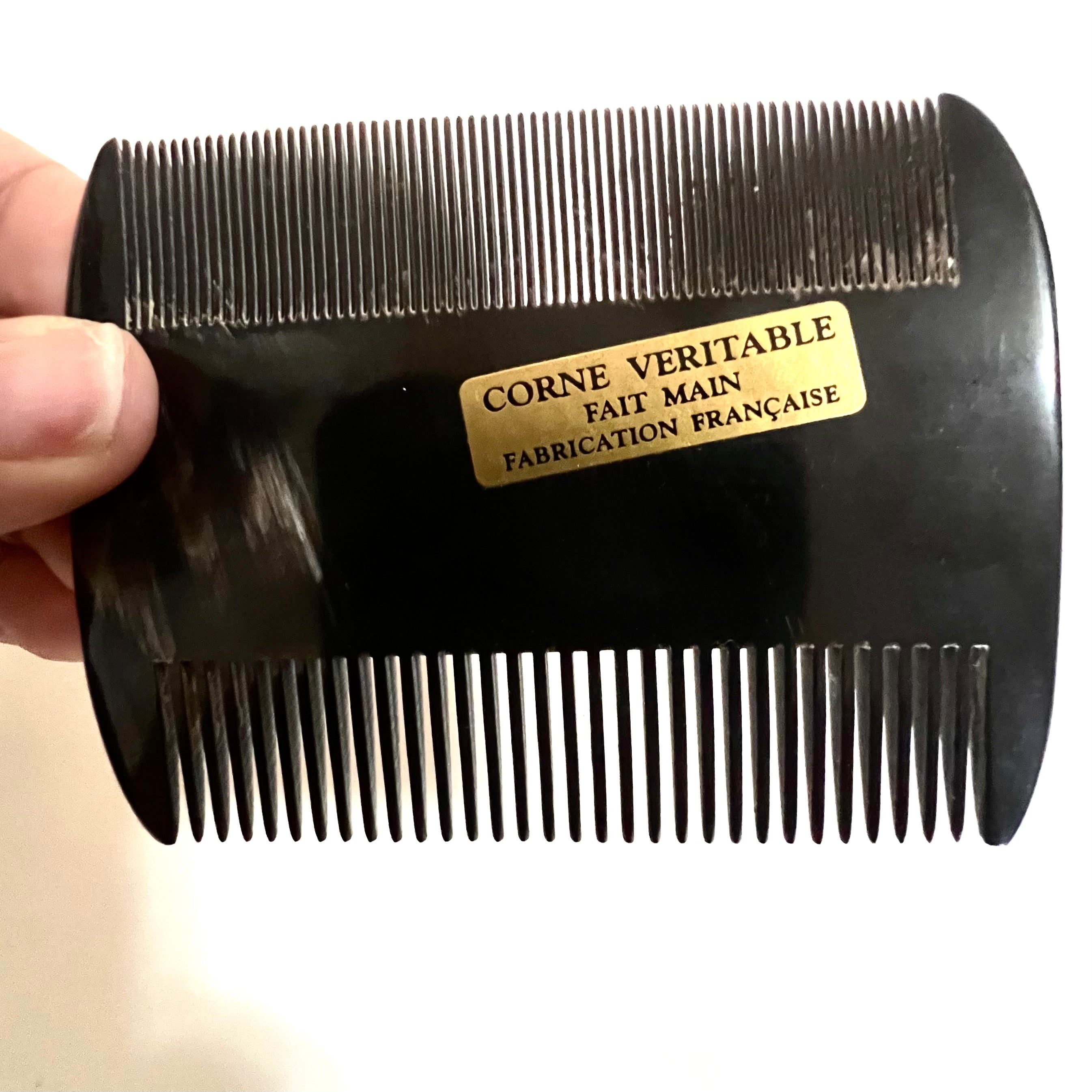 Vintage 50s Pre-ban Horn Thick Hair Comb Black | Shop THRILLING