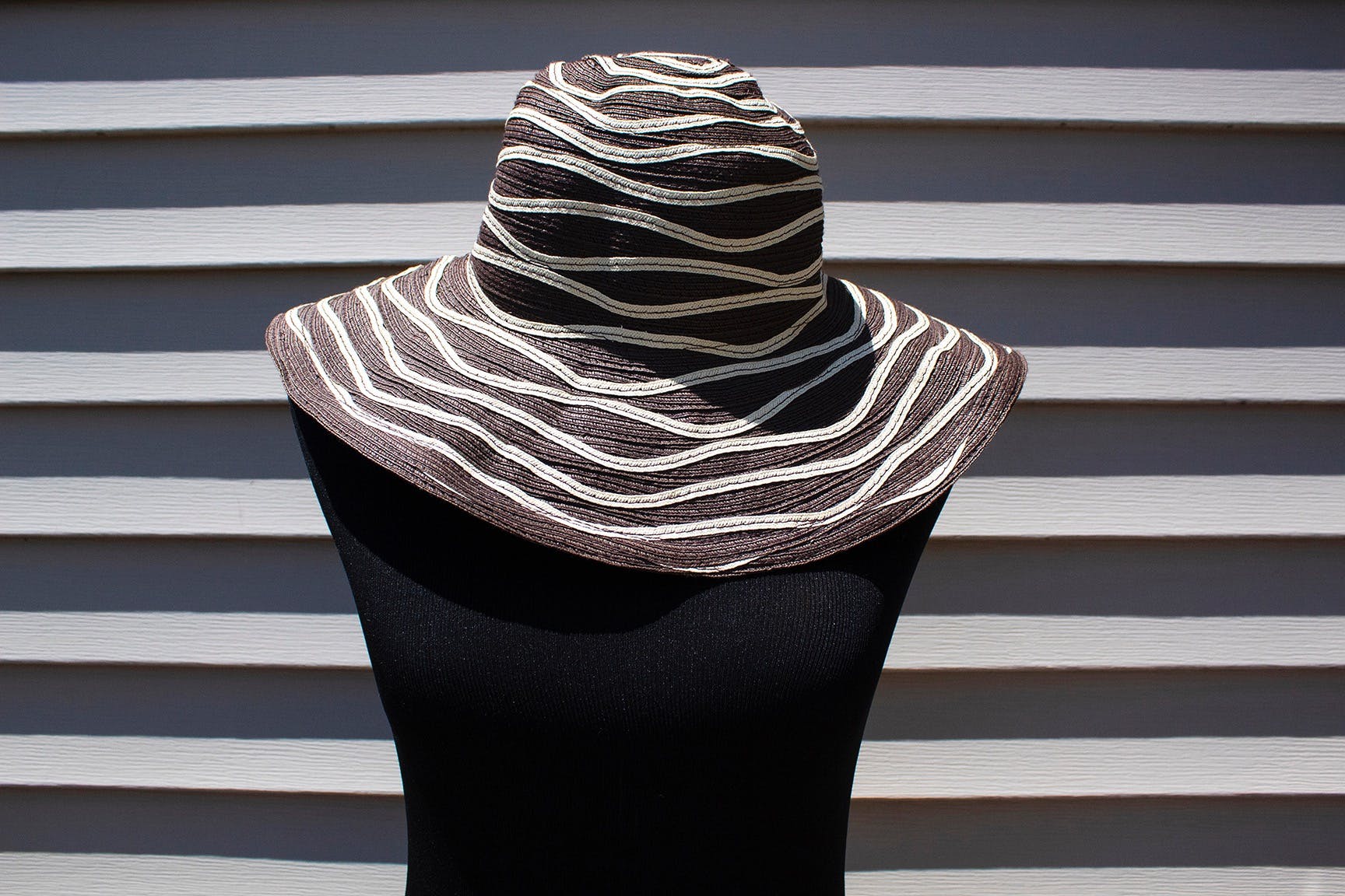 Vintage 90’s Brown and Cream Floppy Sun Hat by Filippo Catarzi | Shop ...