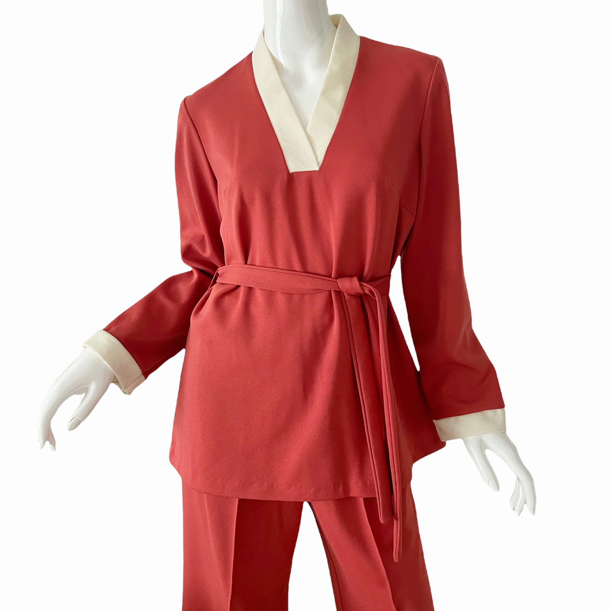Vintage 70’s Mod Bell Bottoms Kimono Minimalist Pant Set by Fingerhut ...