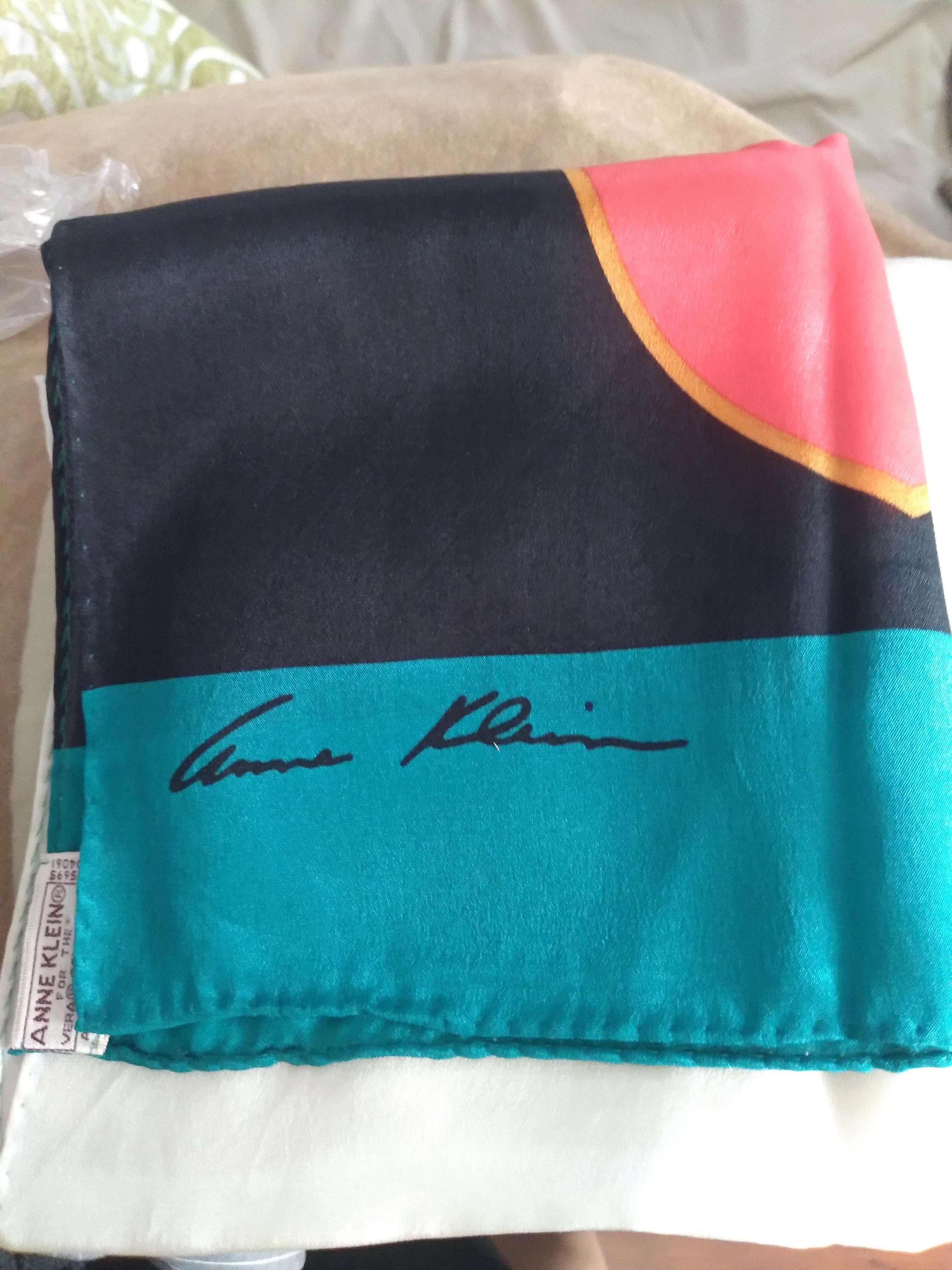 Vintage 80s Silk Scarf By Anne Klein | Shop THRILLING