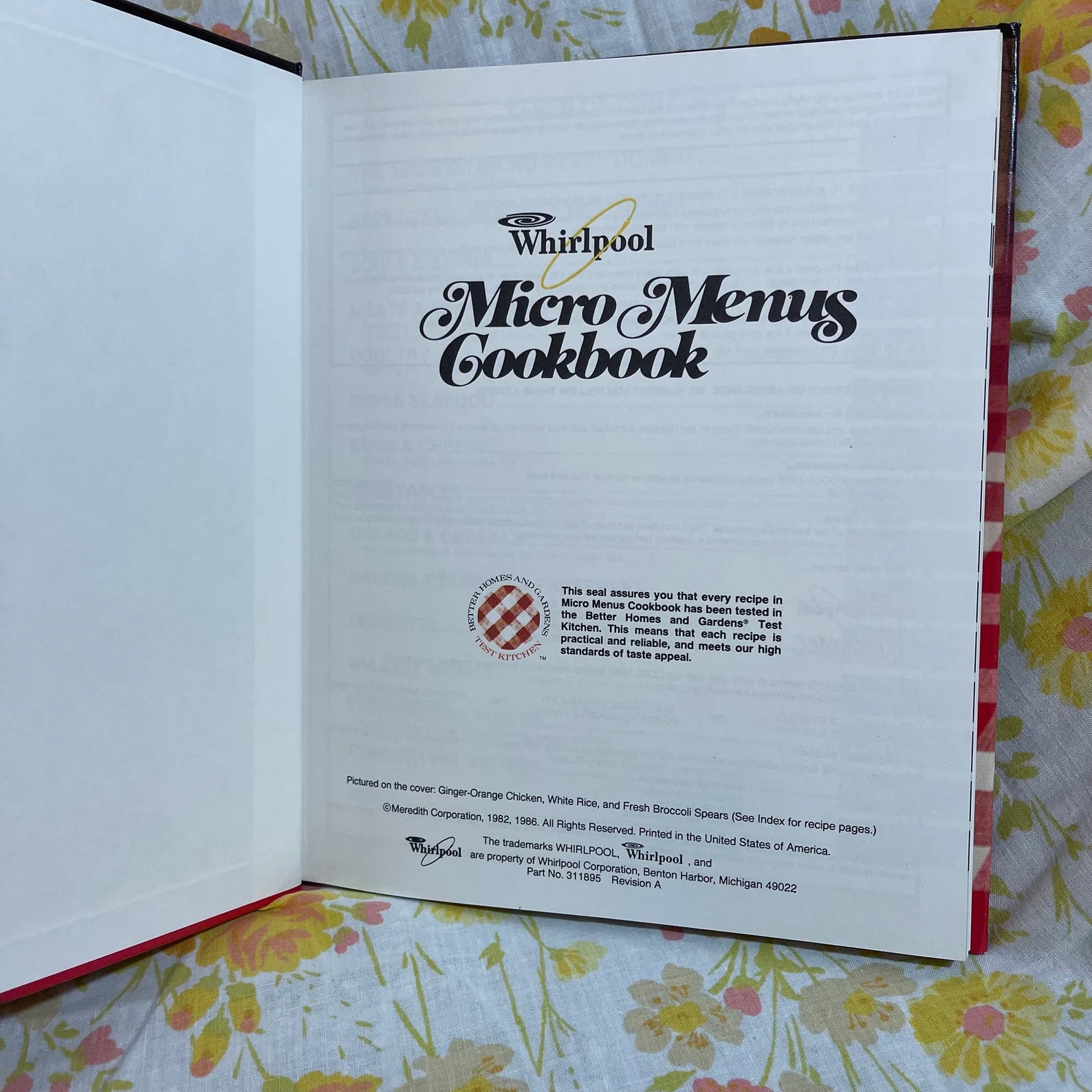Vintage 80s Whirlpool Micro Menus Cookbook 1986 Cookbook | Shop THRILLING
