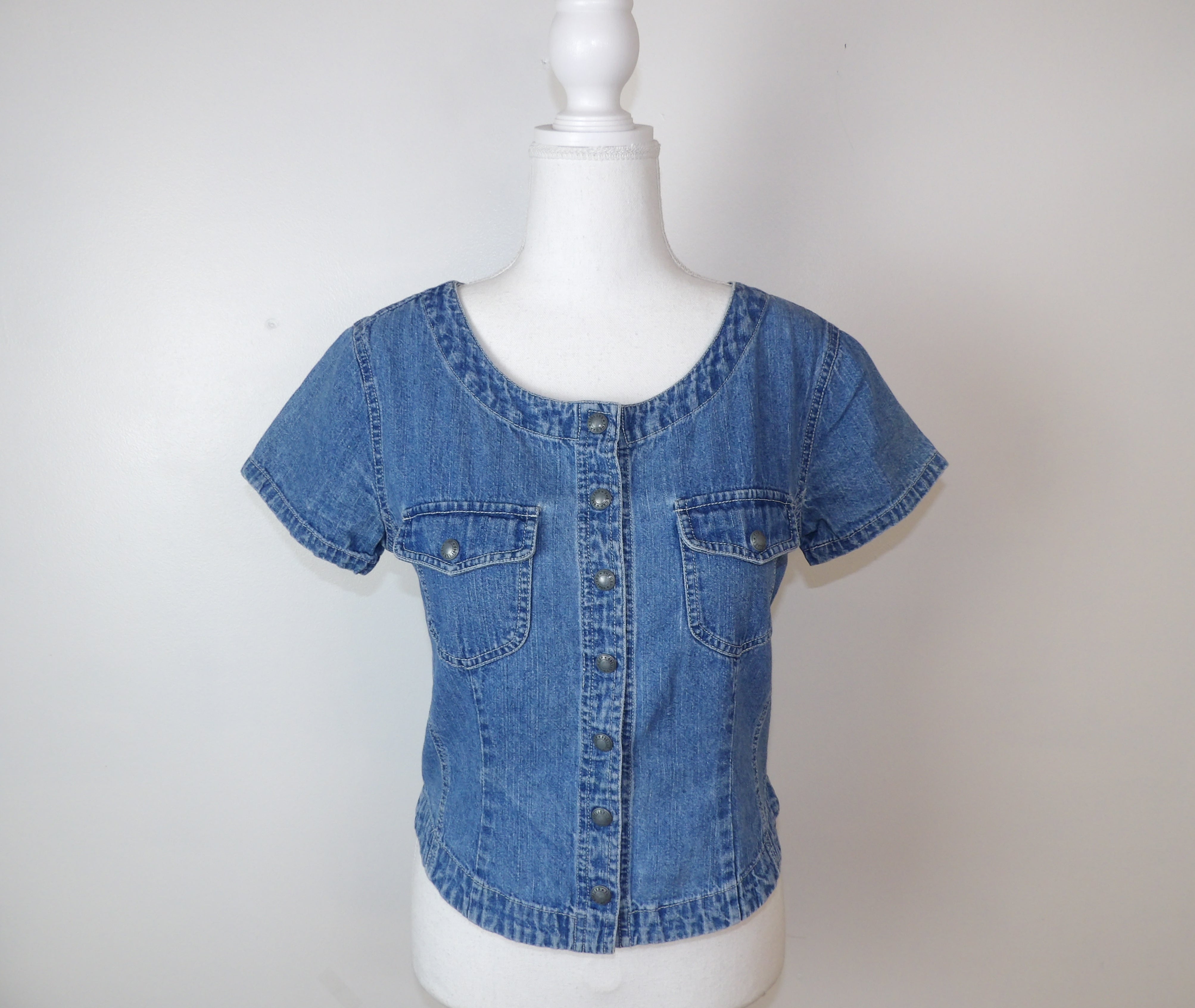 80s/90s Vintage 'gap' Denim Top By Gap | Shop THRILLING