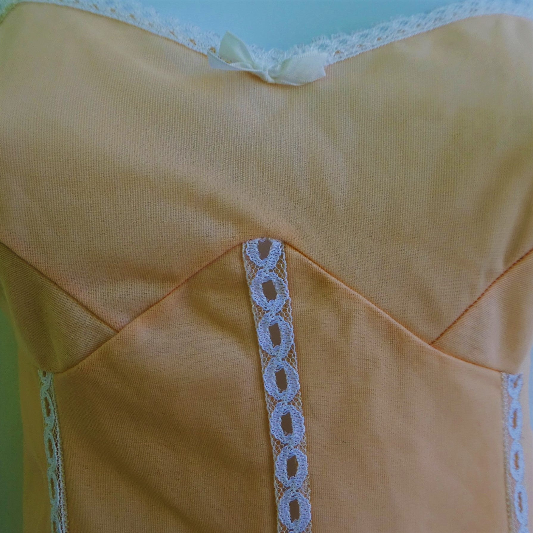 Vintage 50s/60s Lingerie Nylon Slip Lace Panels Pinup Peach M | Shop ...