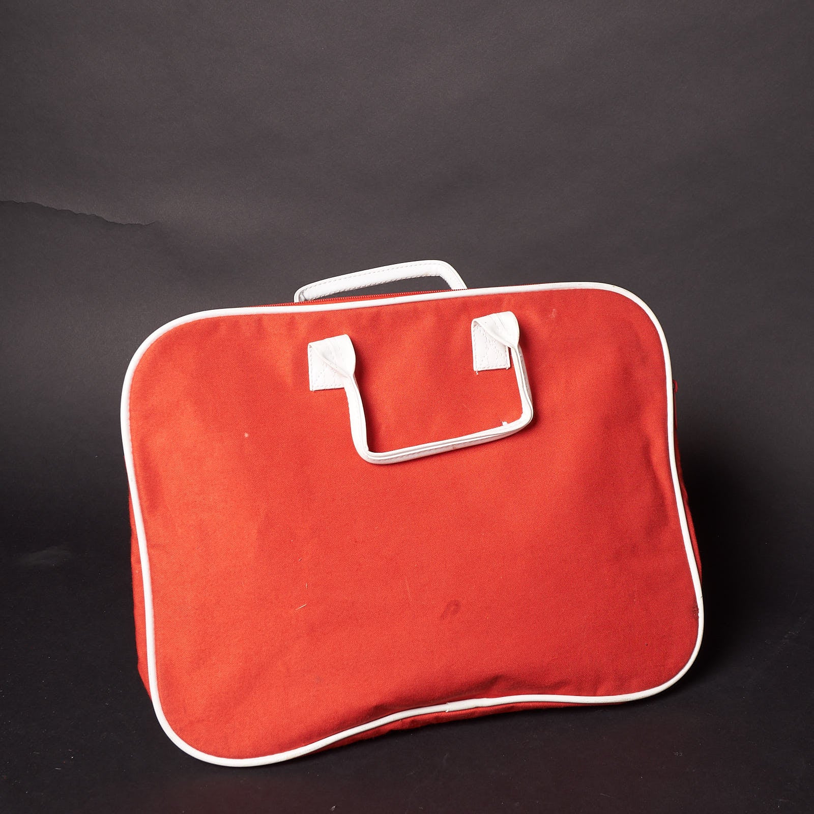 80s Vintage 80s Red Canvas Brief Laptop Case Bag | Shop THRILLING