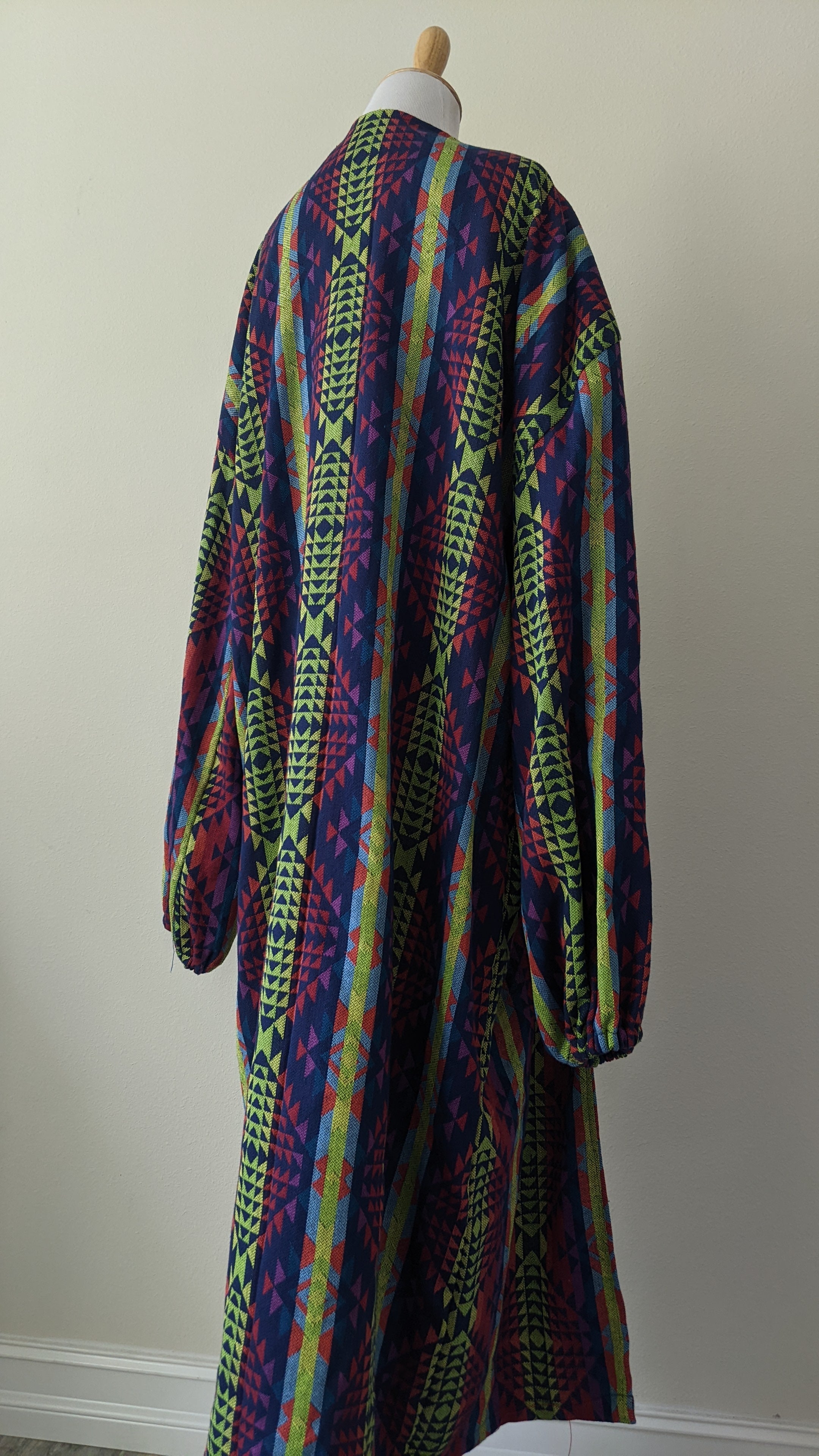 Vintage 90s Rainbow Multi Colored Southwestern Robe Duster | Shop THRILLING