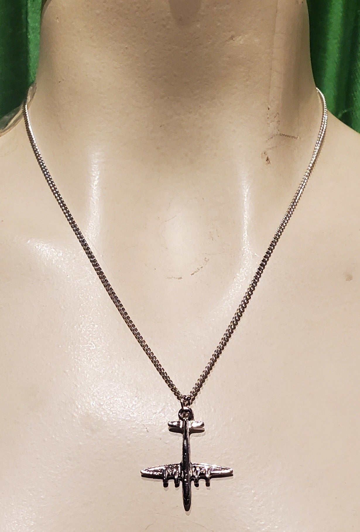 Vintage 70s/80s Silvertone Airplane Aviator Necklace By Deadstock ...
