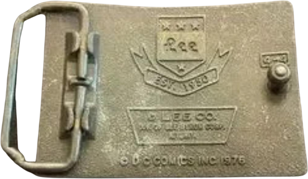 70s Vintage Dc Comics Super Man Belt Buckle By Dc Comics | Shop THRILLING