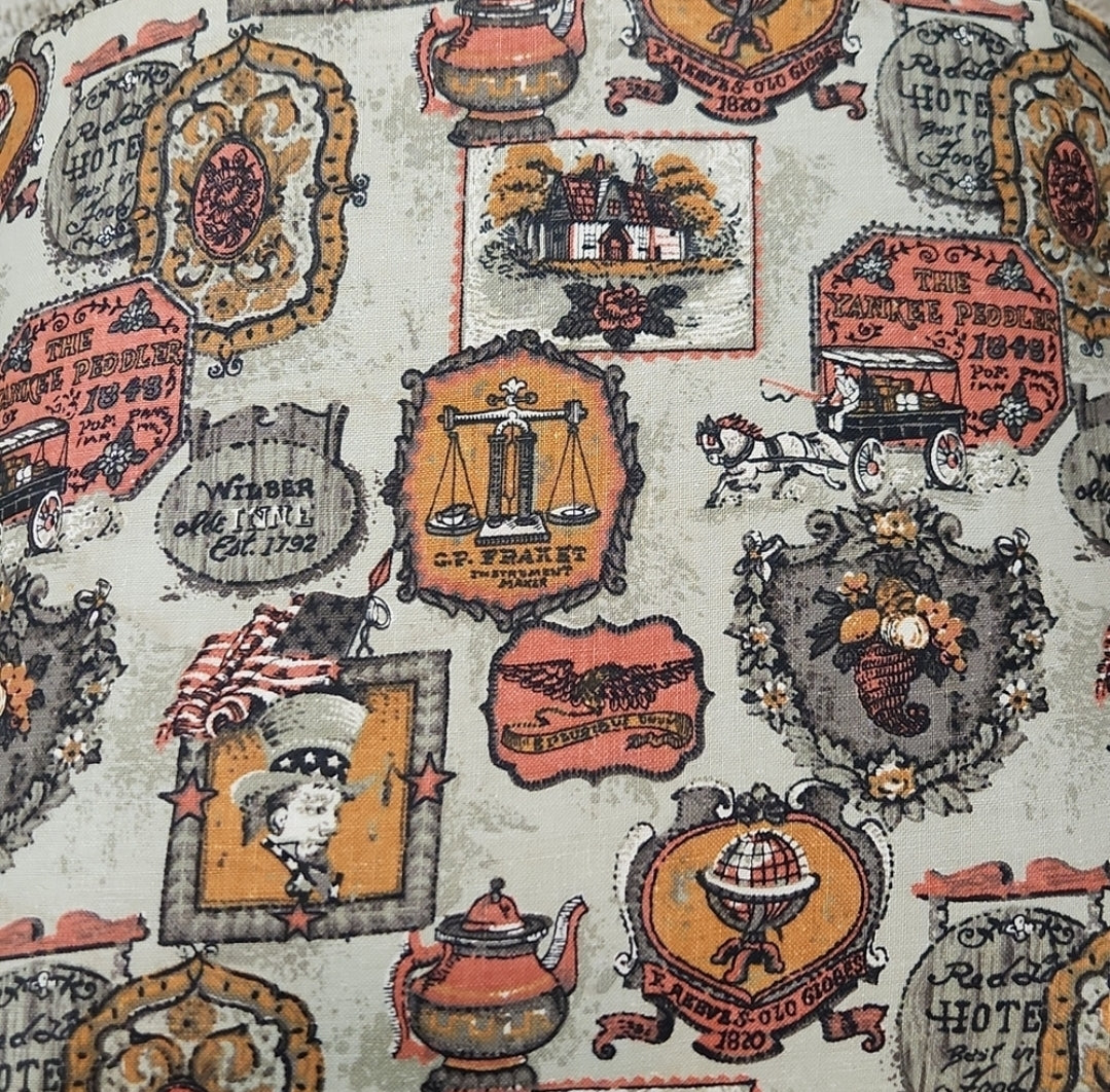 70s Vintage Stagecoach Pattern Bucket Bag | Shop THRILLING