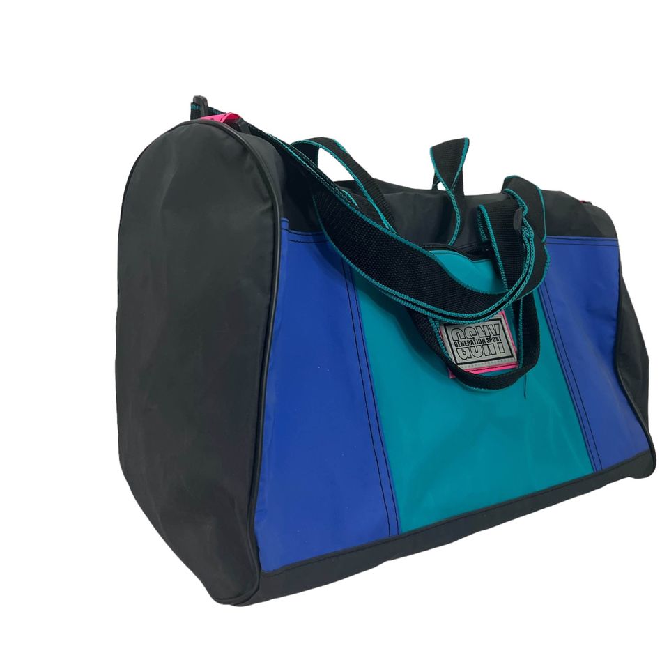 Vintage 80s/90s Colorblock Sport Duffel Travel Carry On Bag By ...