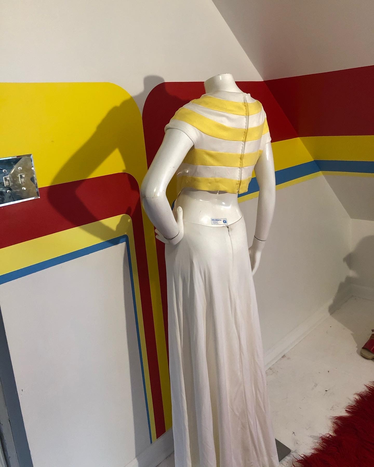 60s/70s Vintage Cutout Midriff Cocktail Dress Gown By Estevez | Shop ...