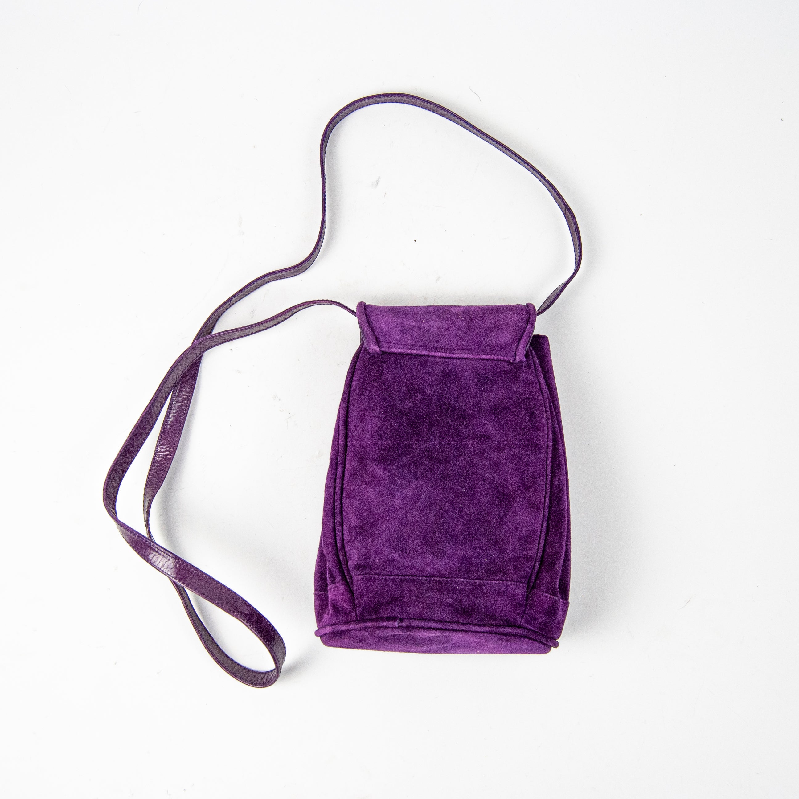 Vintage 70s Purple Suede Stuart Weitzman Crossbody Purse By Stuart ...