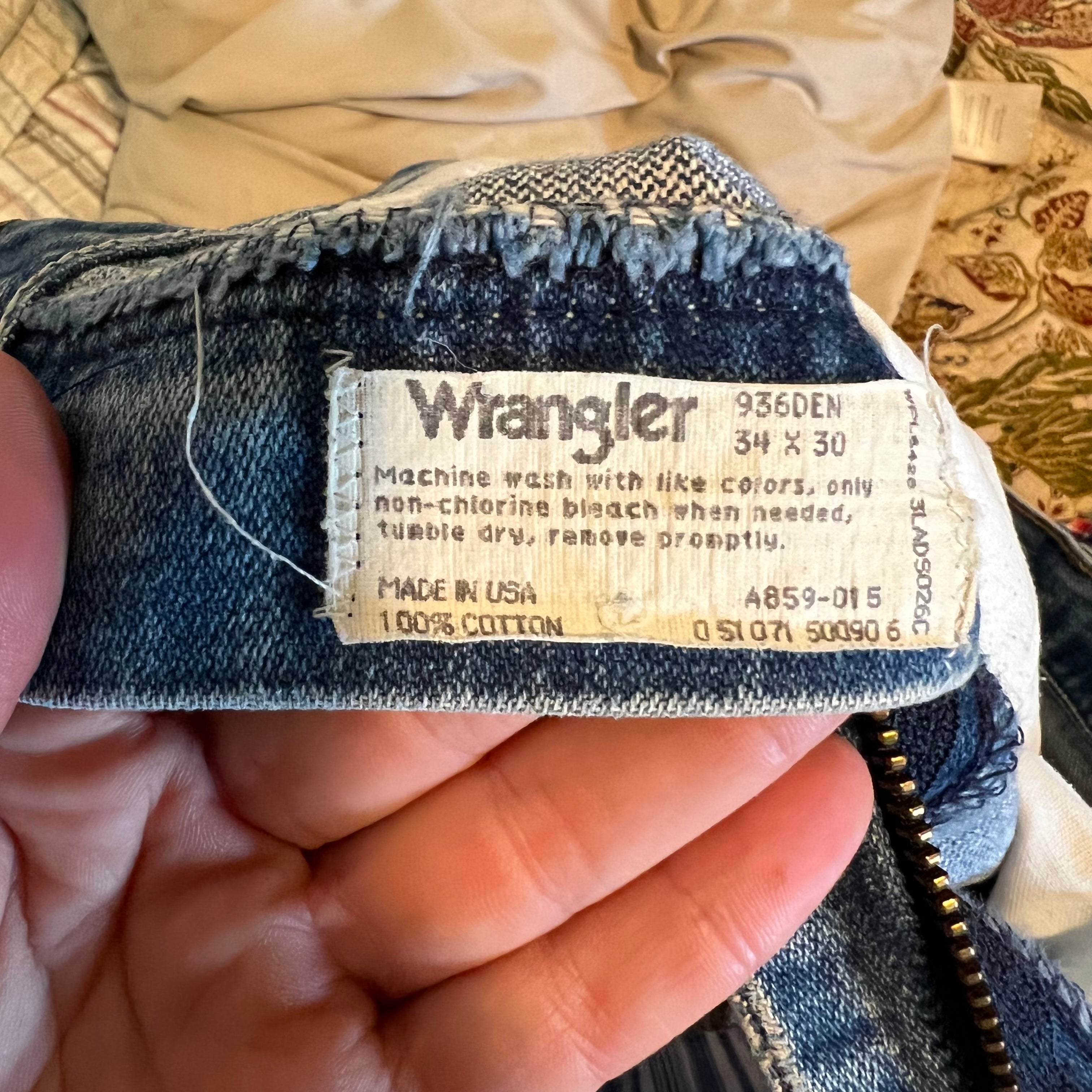 70s/80s Vintage Black Label Made In Usa Wranglers By Wranglers | Shop ...