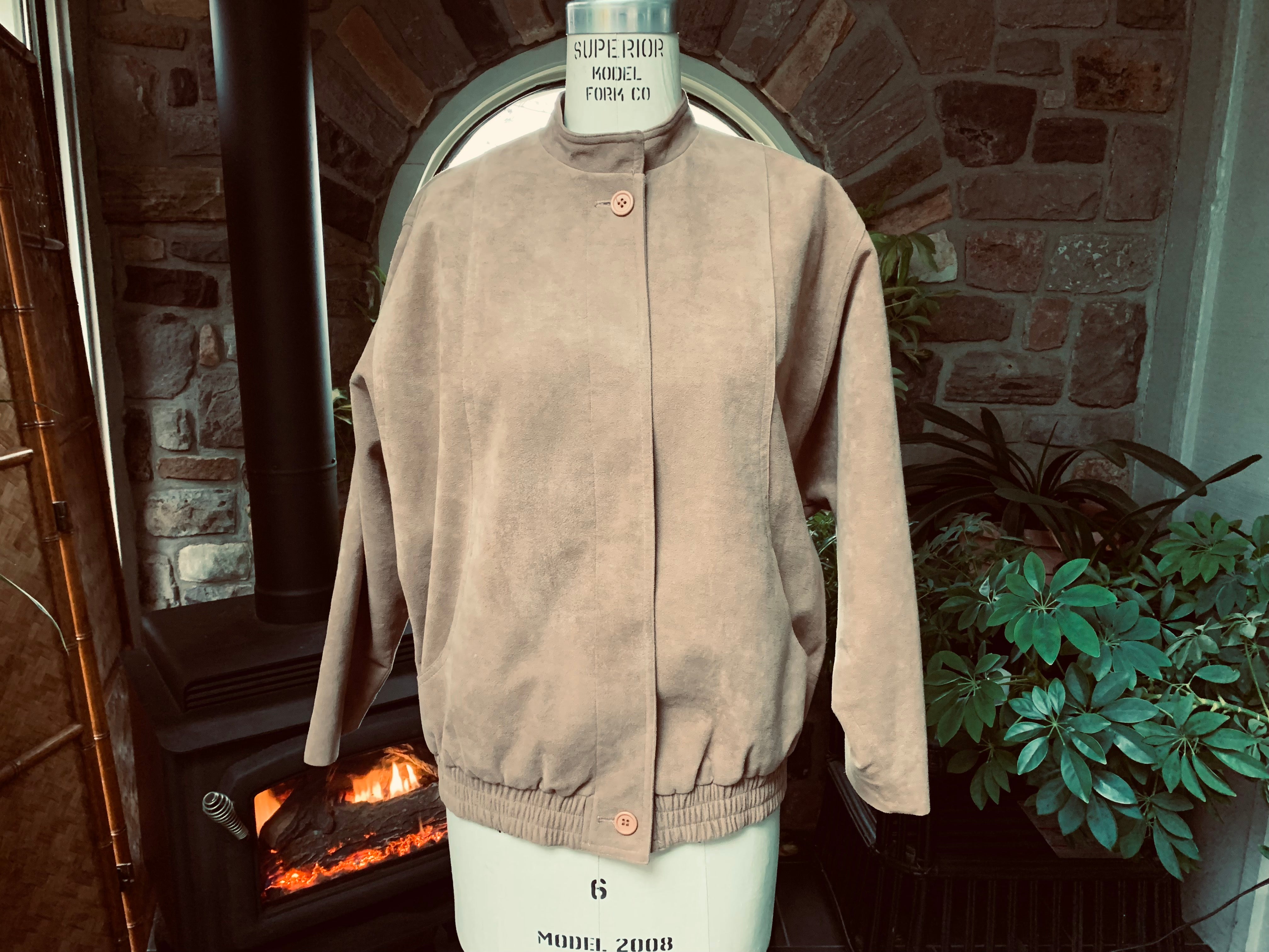 Vintage 80s Tan Ultrasuede Button Front Jacket By Ultrasuede Fashions ...