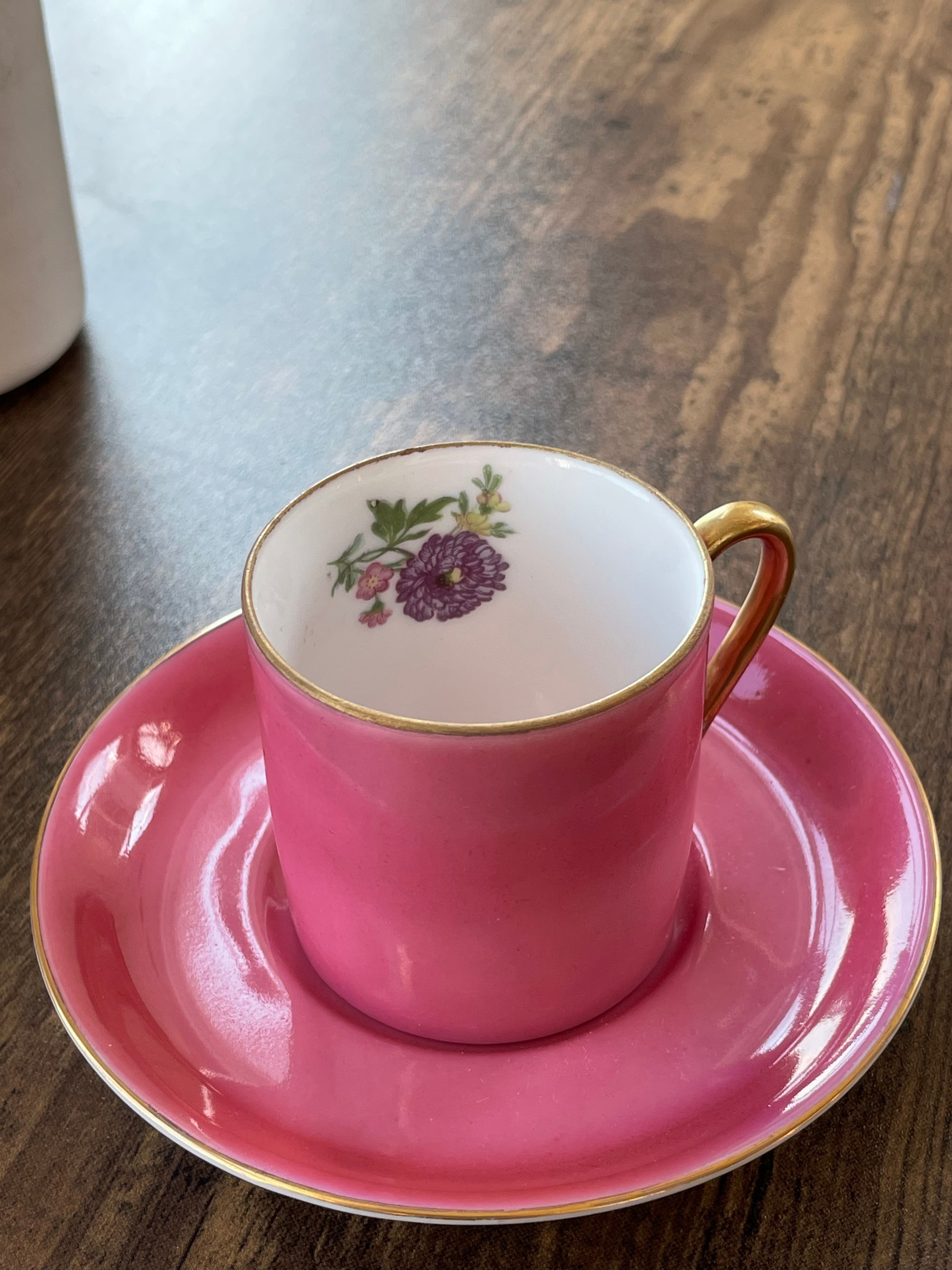 Vintage 50s/60s Pink Porcelain Espresso/tea Cup And Saucer | Shop THRILLING