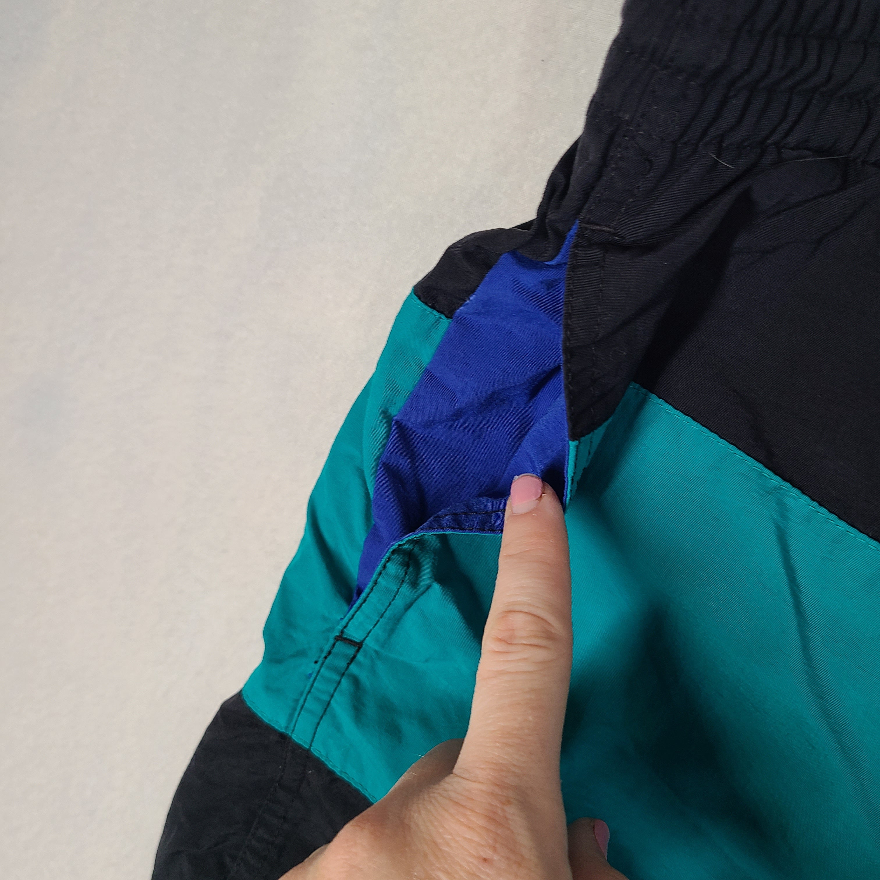 Vintage 80s/90s Colorblock Men's Swim Trunks Large | Shop THRILLING