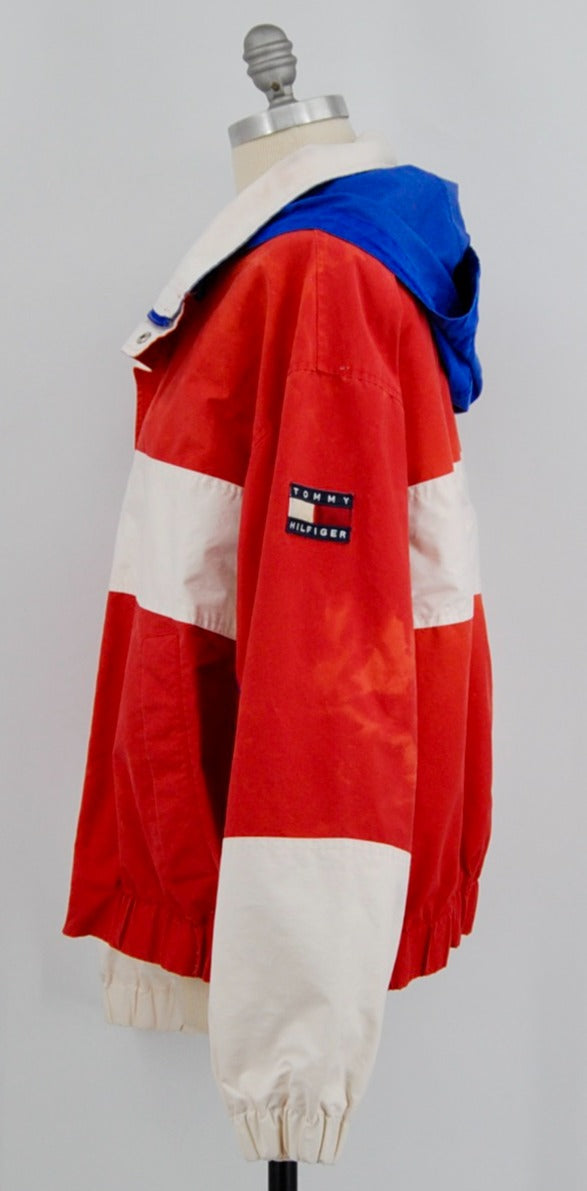Vintage 90s Colorblock Jacket By Tommy Hilfiger | Shop THRILLING