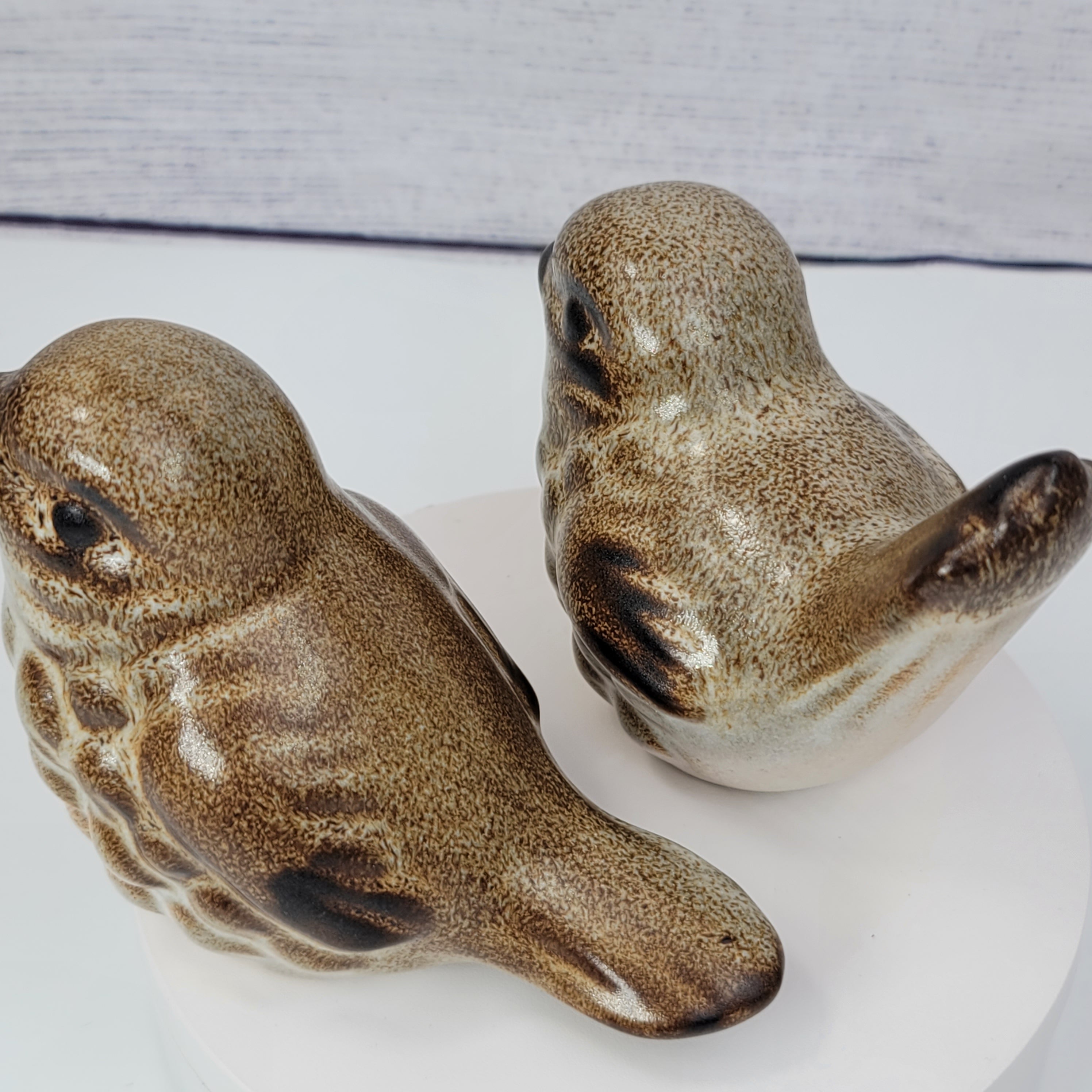 Vintage 80s Porcelain Sparrow Bird Figurines Set Of 2 By Howard Pierce ...