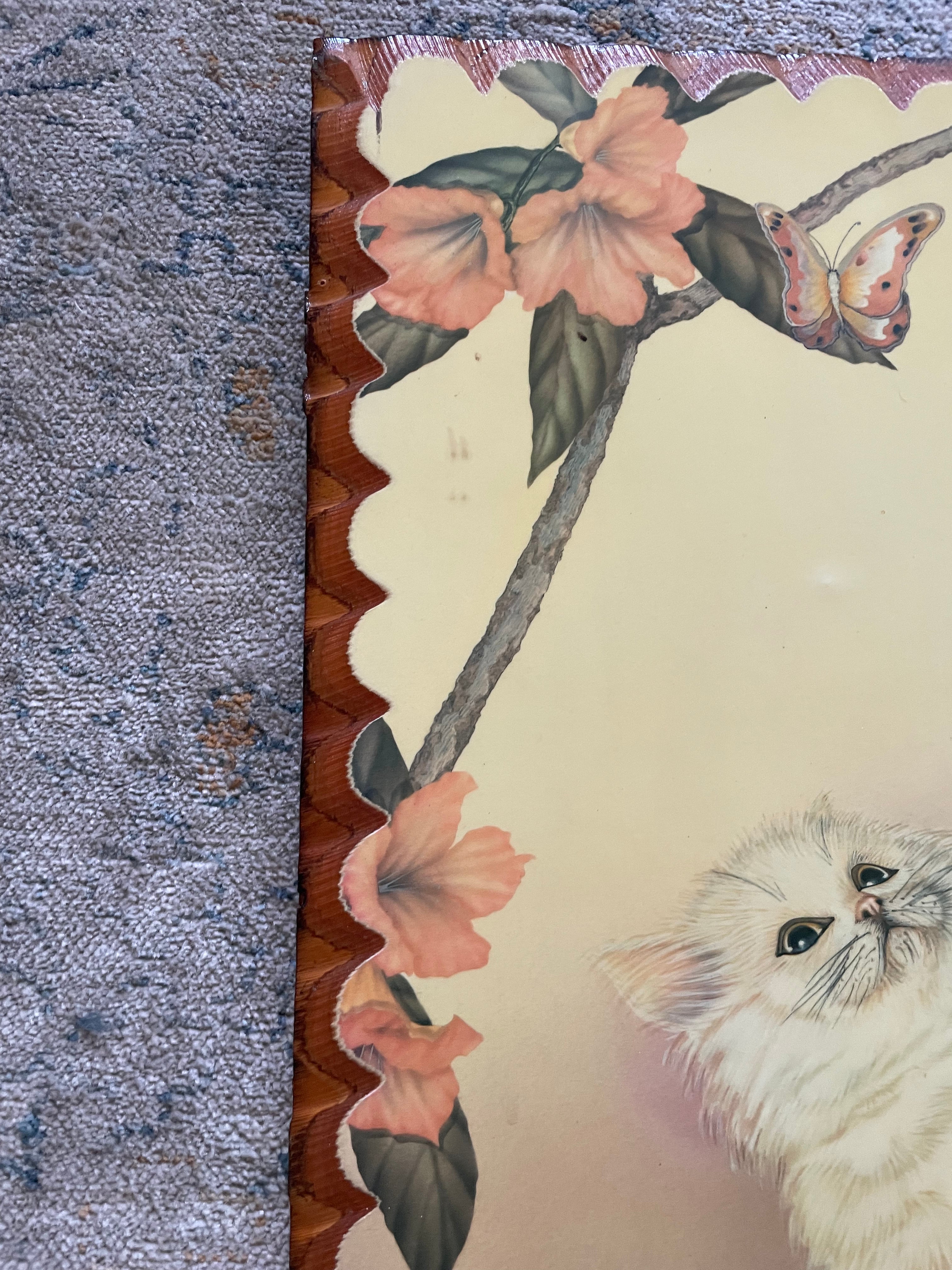 Vintage 70s White Kitties Picture | Shop THRILLING