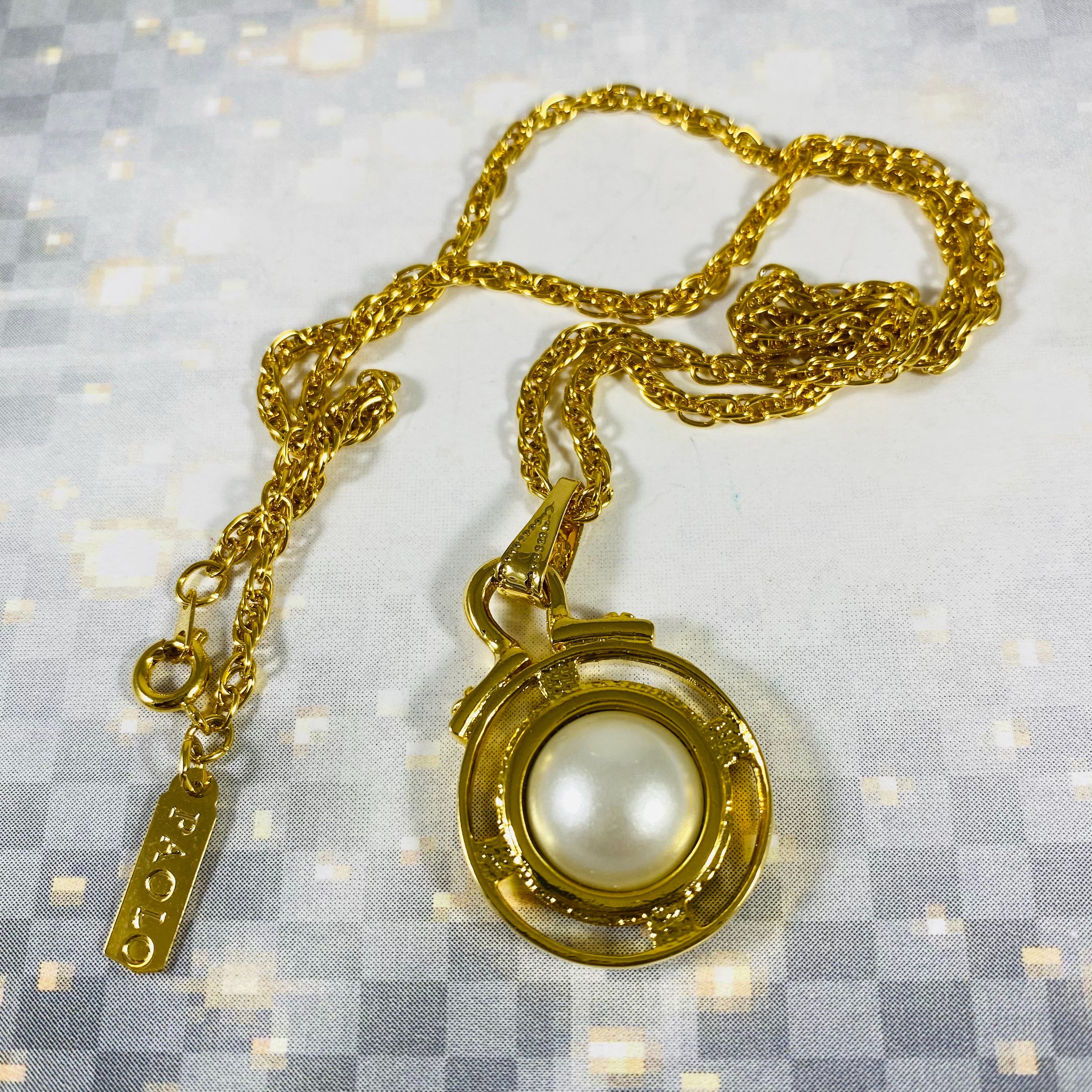 Vintage Paolo Reversible Pearl and Coin Necklace | Shop THRILLING