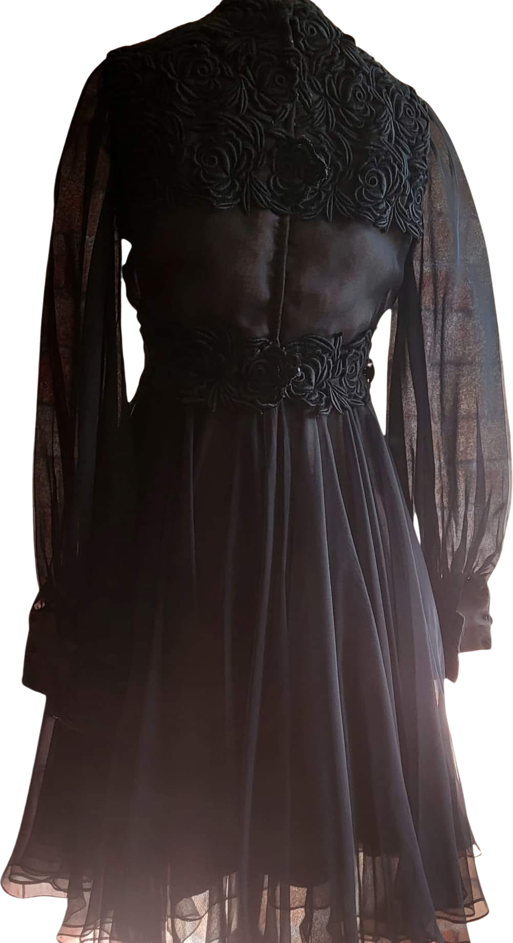 Vintage 60s Best Ever Designer Lbd Little Black Babydoll Dress By Ric ...