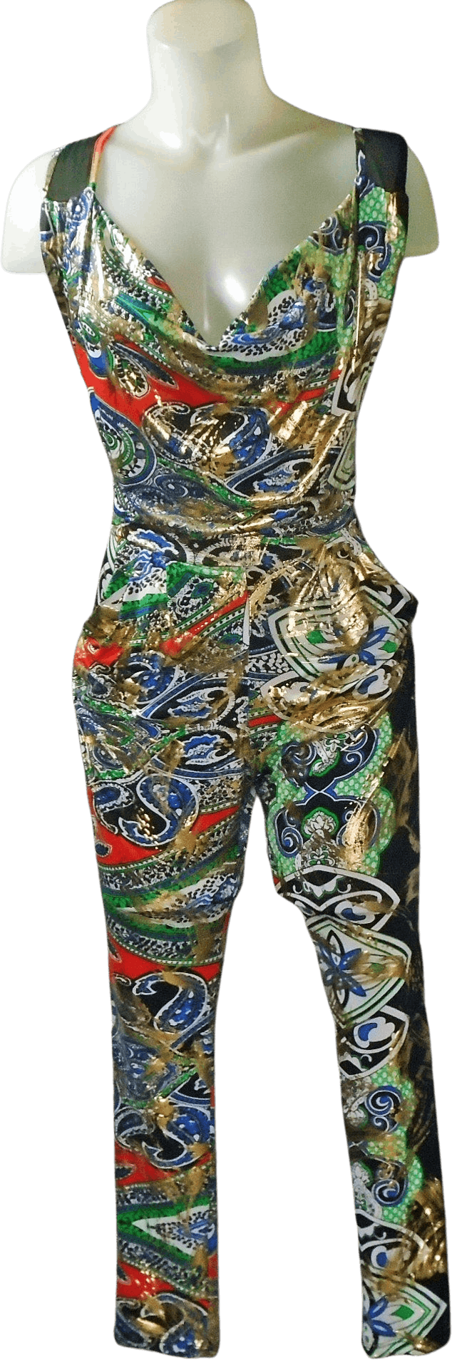 Vintage 70s/80s Maximalist Jumpsuit Flashy Multicolor Anti Fashion By ...