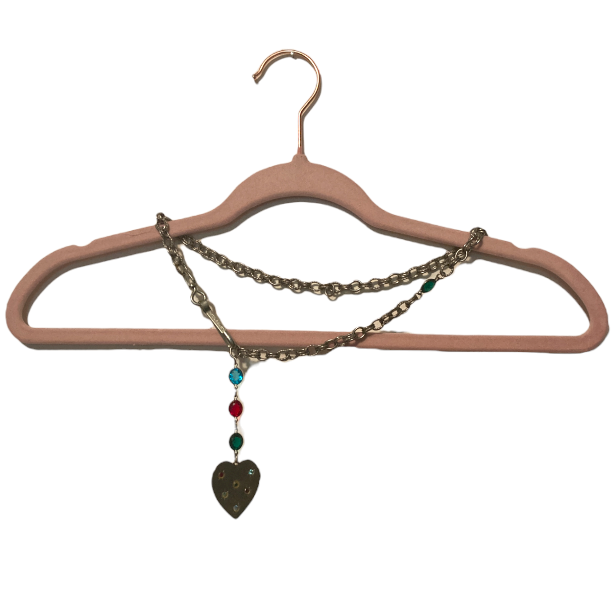 Vintage 60s/70s Mod Chain Belt With Heart And Gemstones | Shop THRILLING