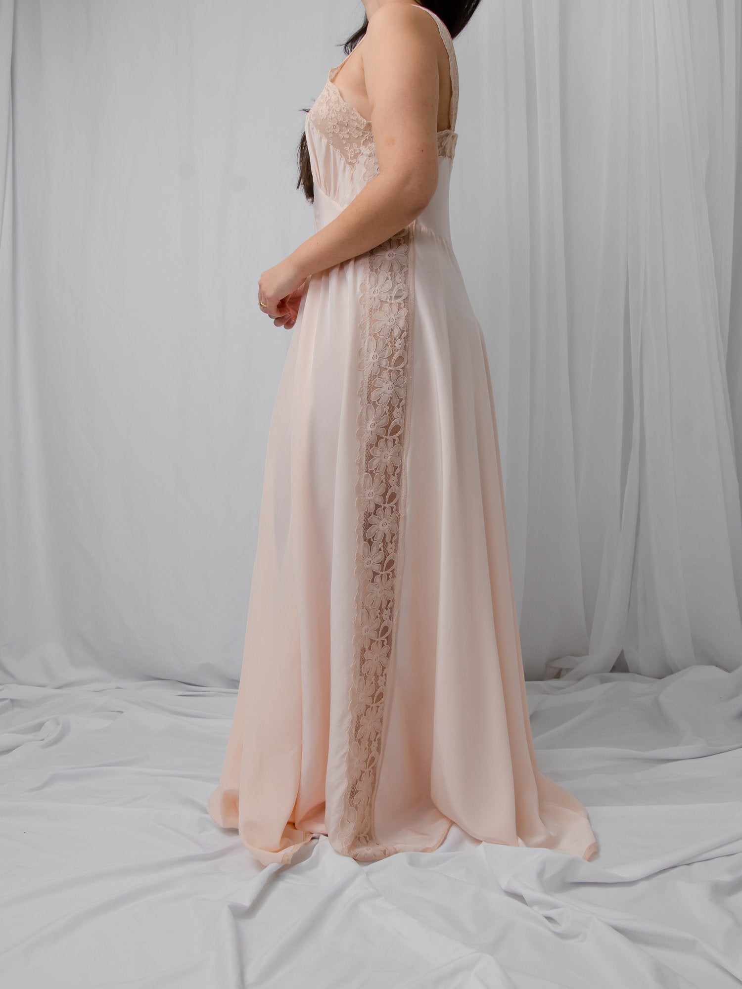 Vintage 40s Pink Princess Night Gown/dress | Shop THRILLING