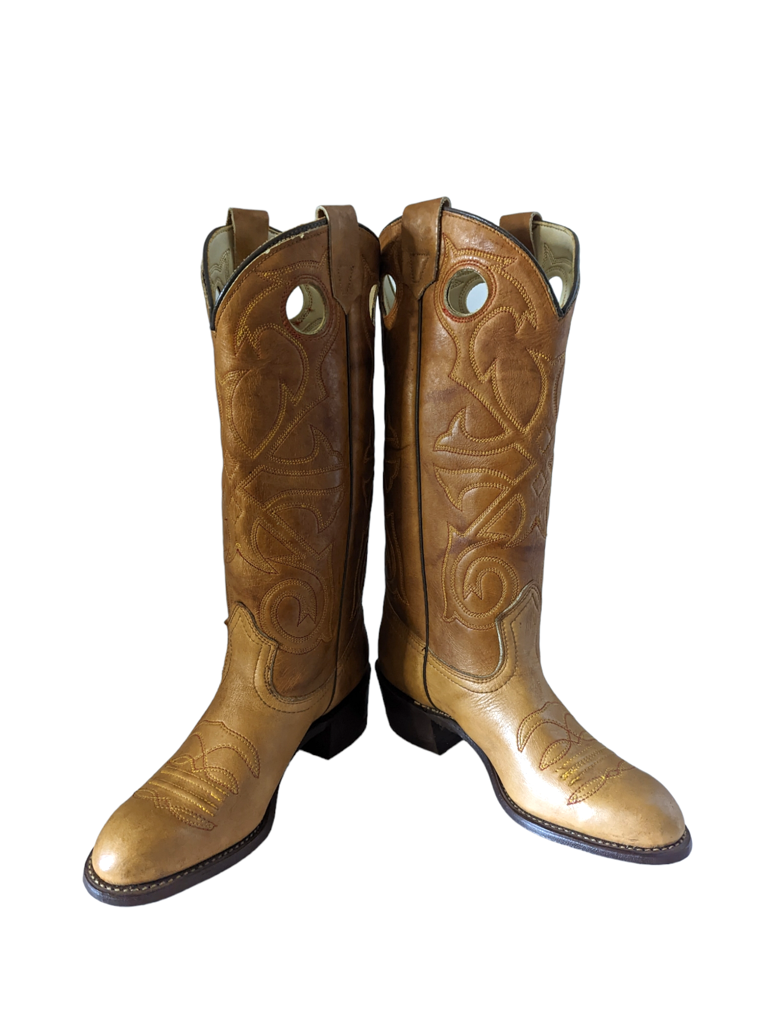 Vintage 70s Texas Buckaroo Style Cowboy Western Boots 5.5 M By Texas ...
