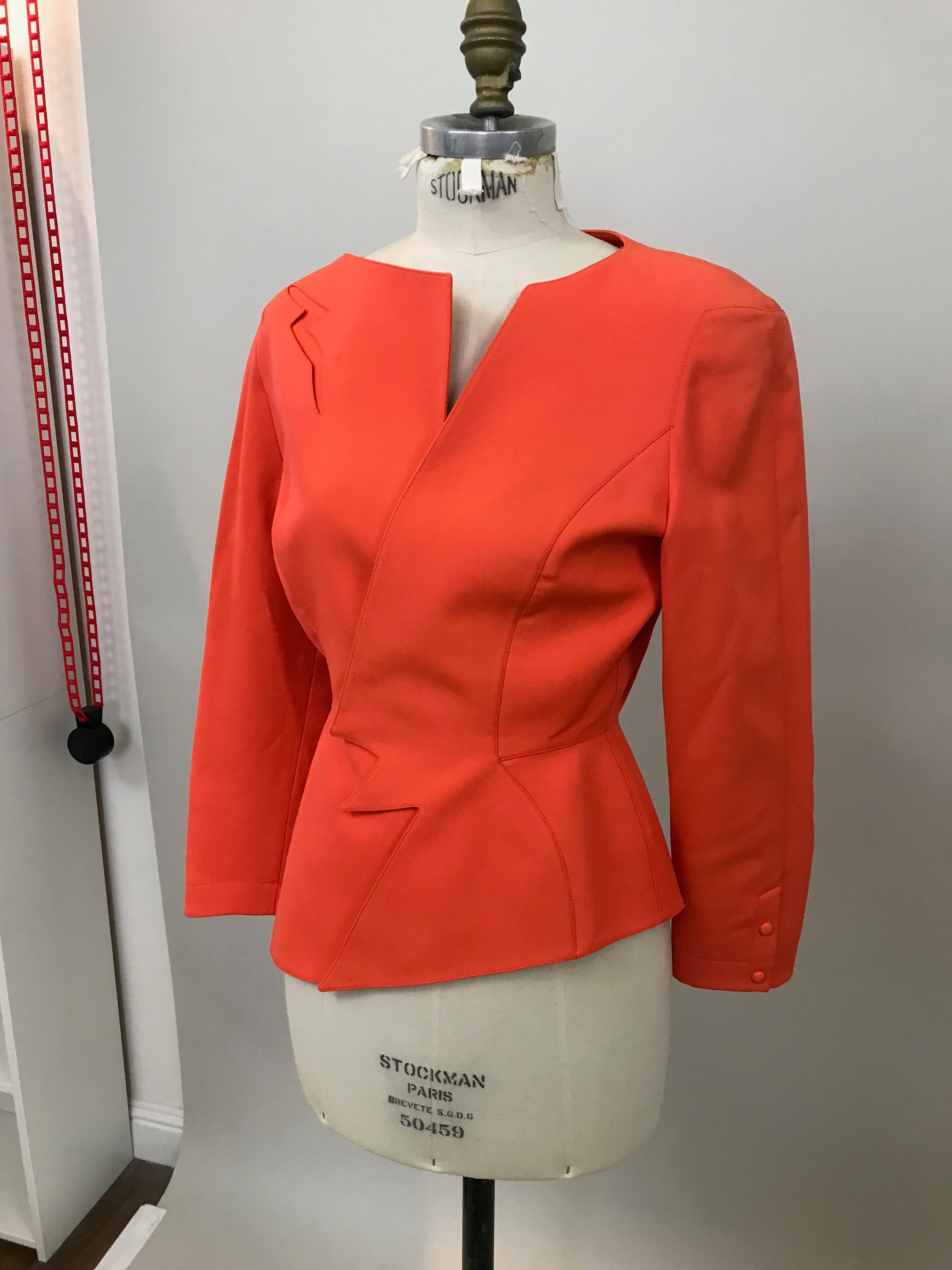 Vintage 80s Asymmetrical Jacket Snap Closures,flash Details By Thierry ...
