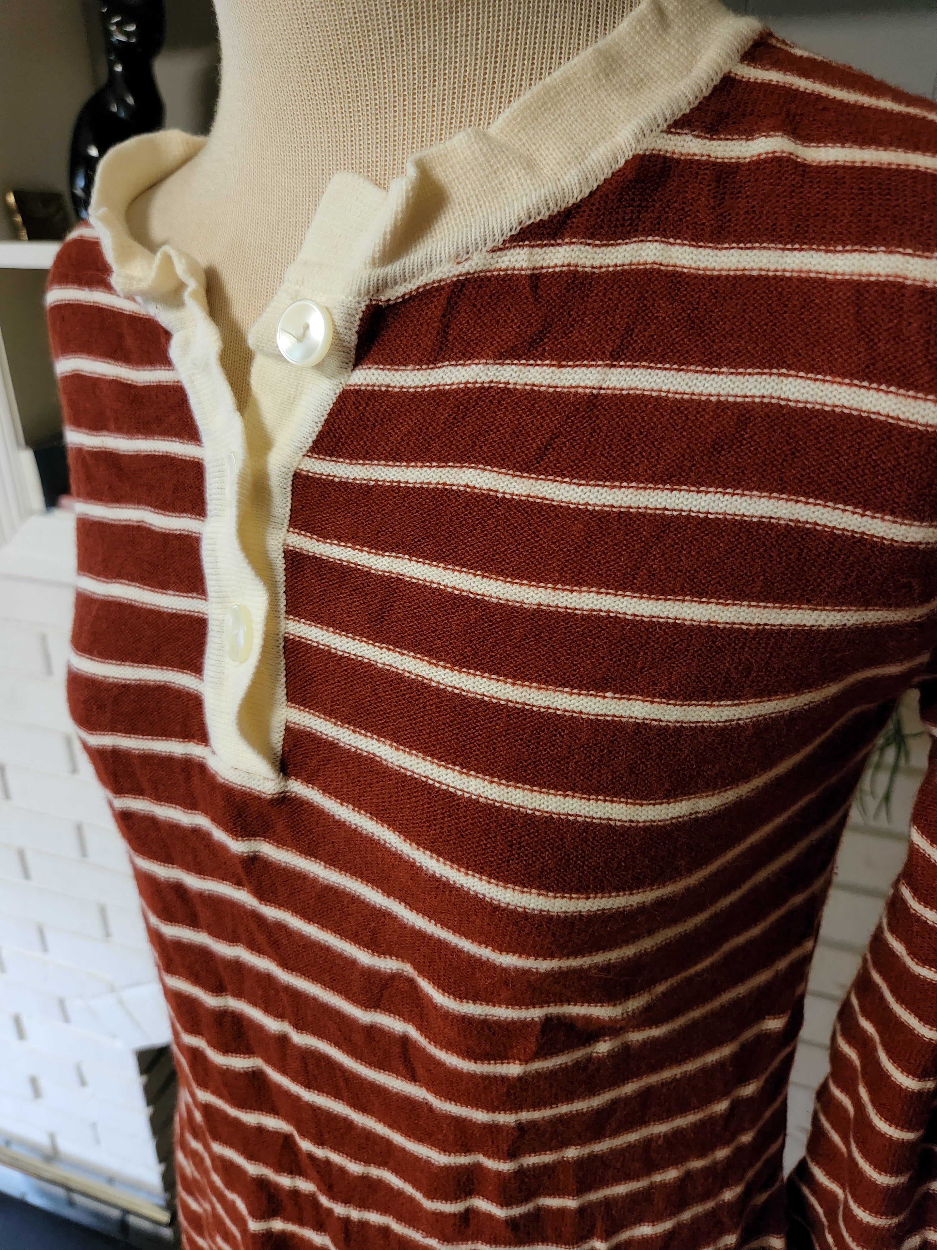 70s Vintage Striped Long Top/short Dress By Kimlon By Kimlon | Shop ...