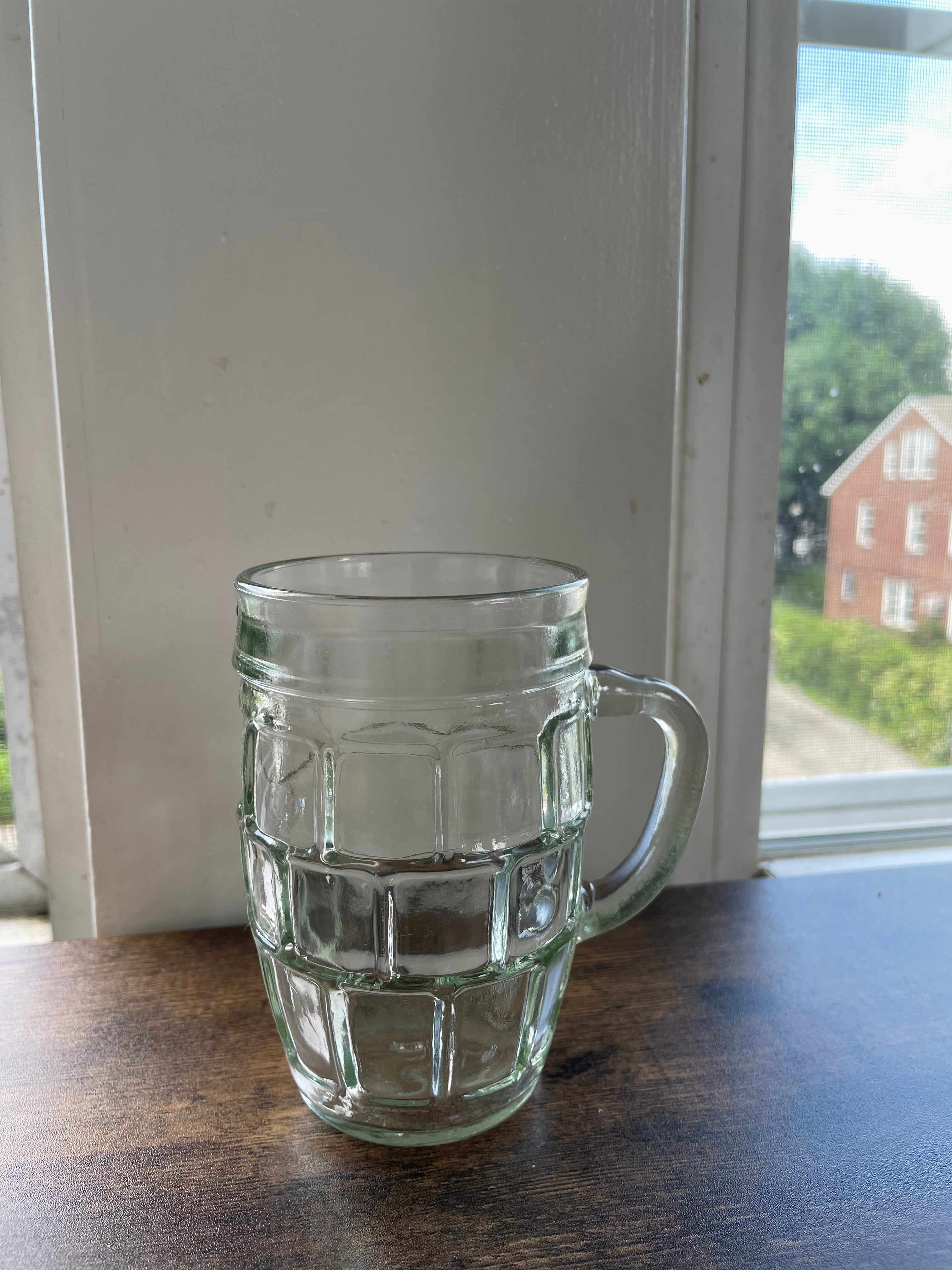 Vintage 80s/90s Short Glass Barrel Mugs Set Of 2 | Shop THRILLING