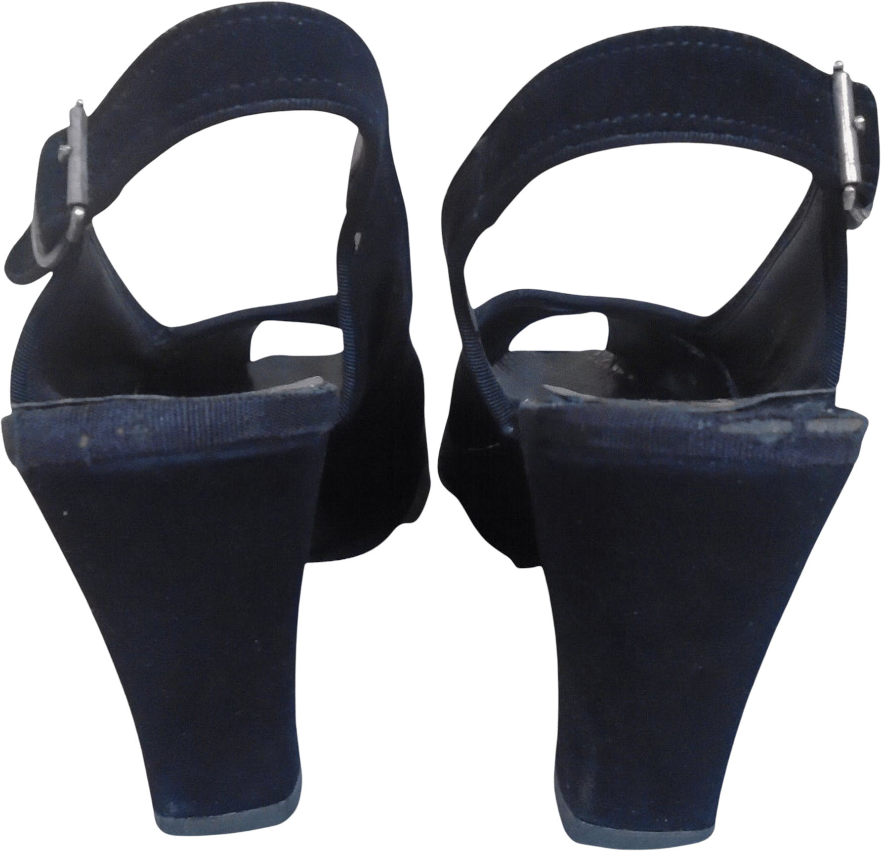 Vintage 40s Suede Platform Heels Peep Toe Electro Swing By Qualicraft ...