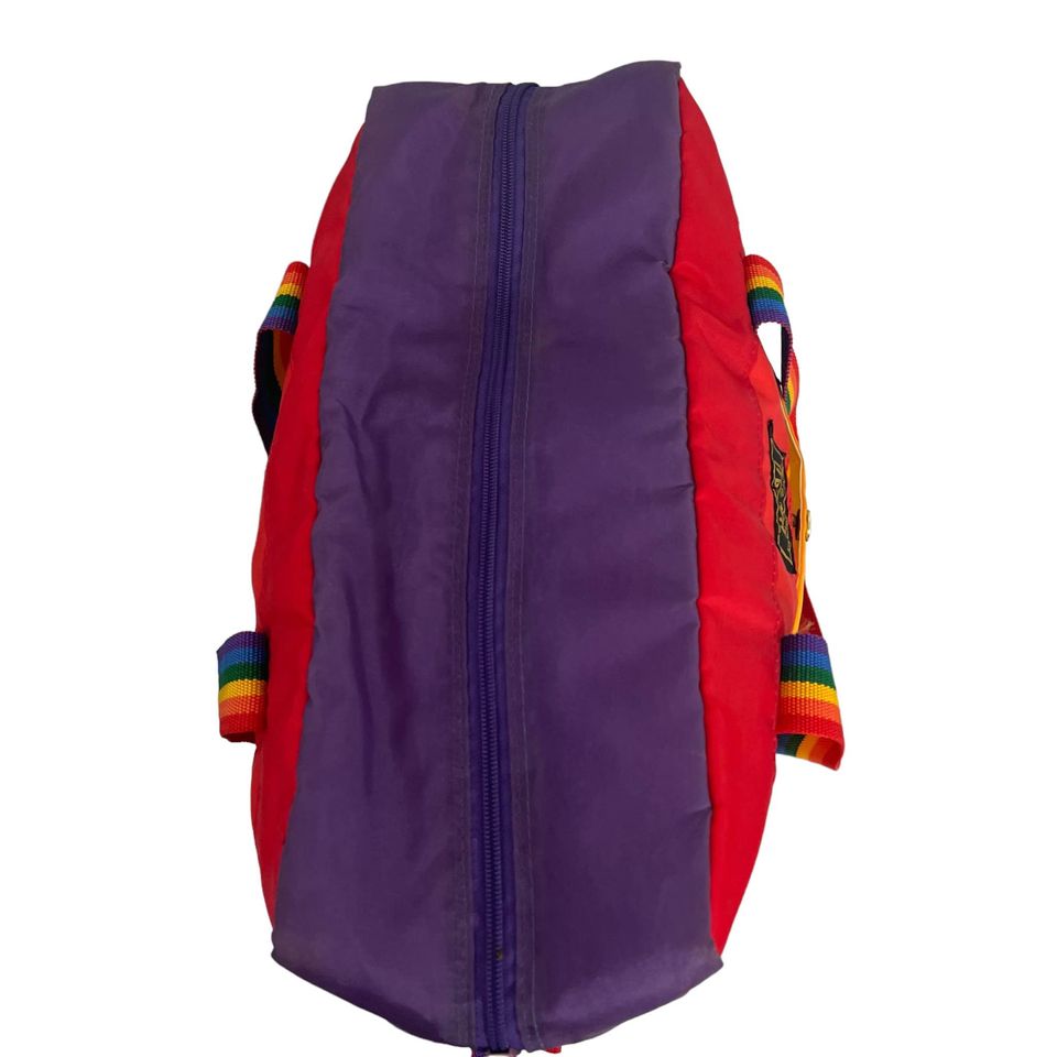 Vintage 80s Hawaii Rainbow Nylon Puffer Tote Duffel Bag | Shop THRILLING