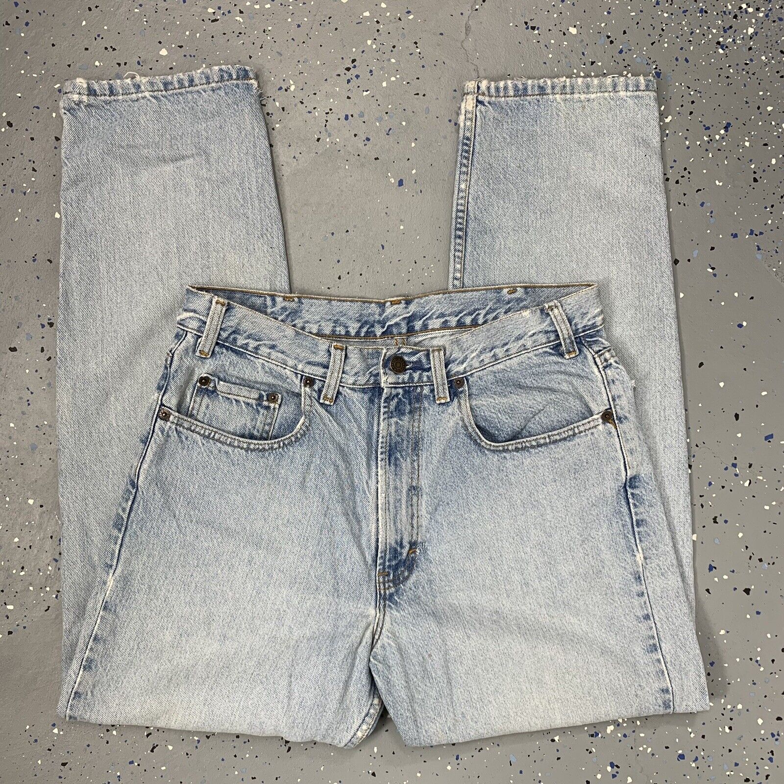 Vintage 90s Easy Fit Relaxed Distressed Stonewash Denim Jeans By Gap ...
