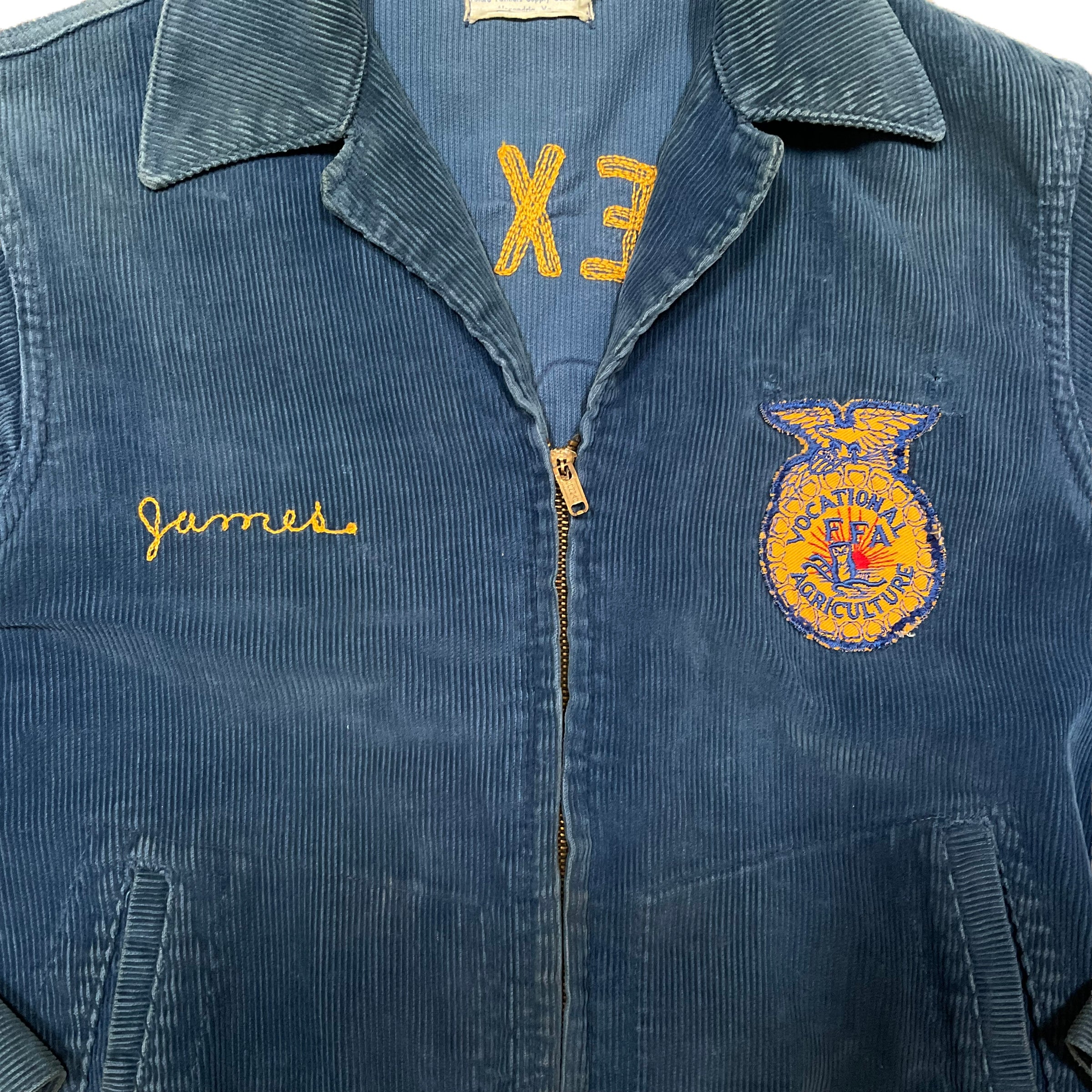 Vintage 50s Corduroy Embroidered Texas Ffa Jacket By Ffa | Shop THRILLING