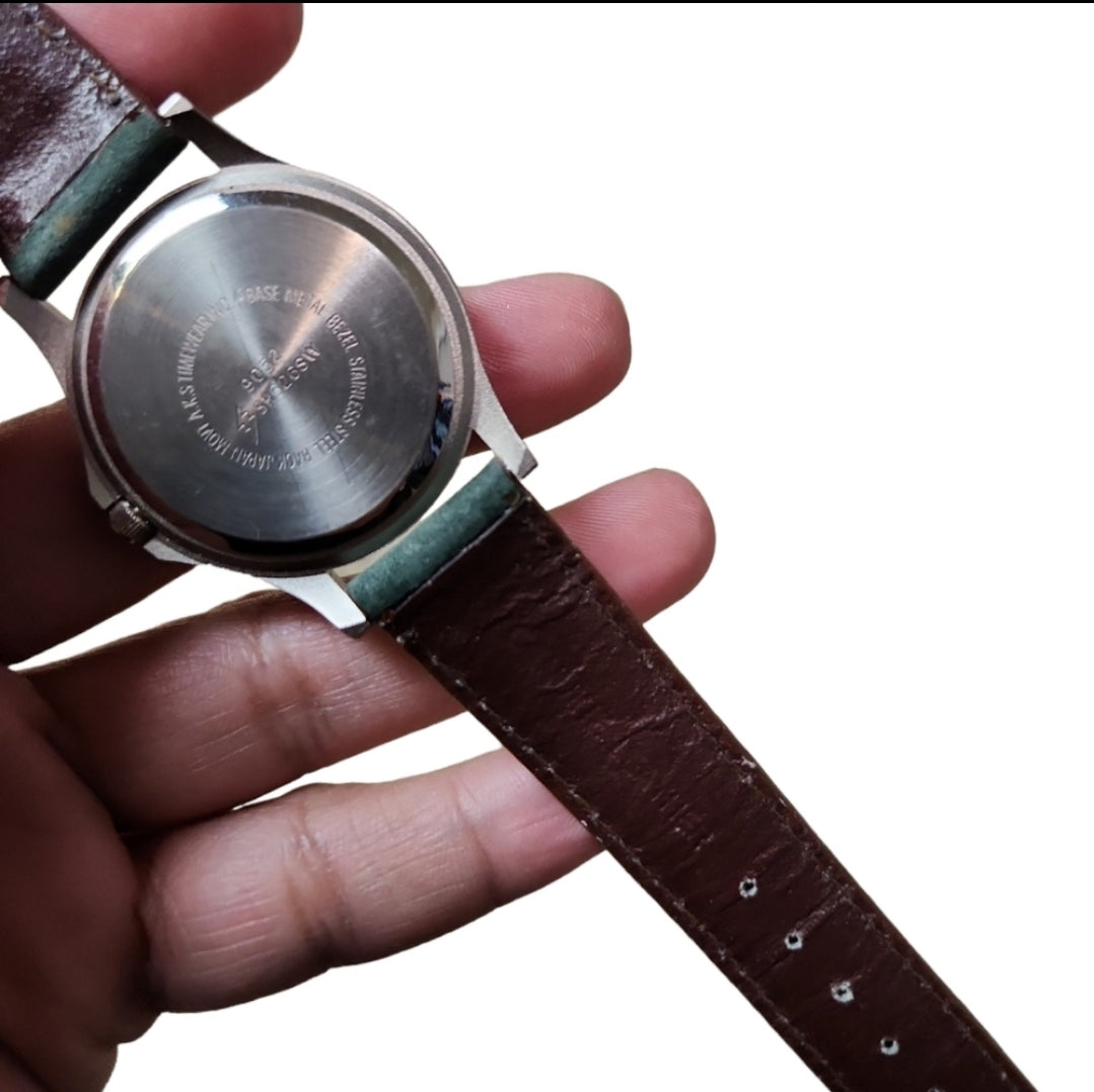 90s Vintage Gitano Leather Band Watch By Gitano | Shop THRILLING