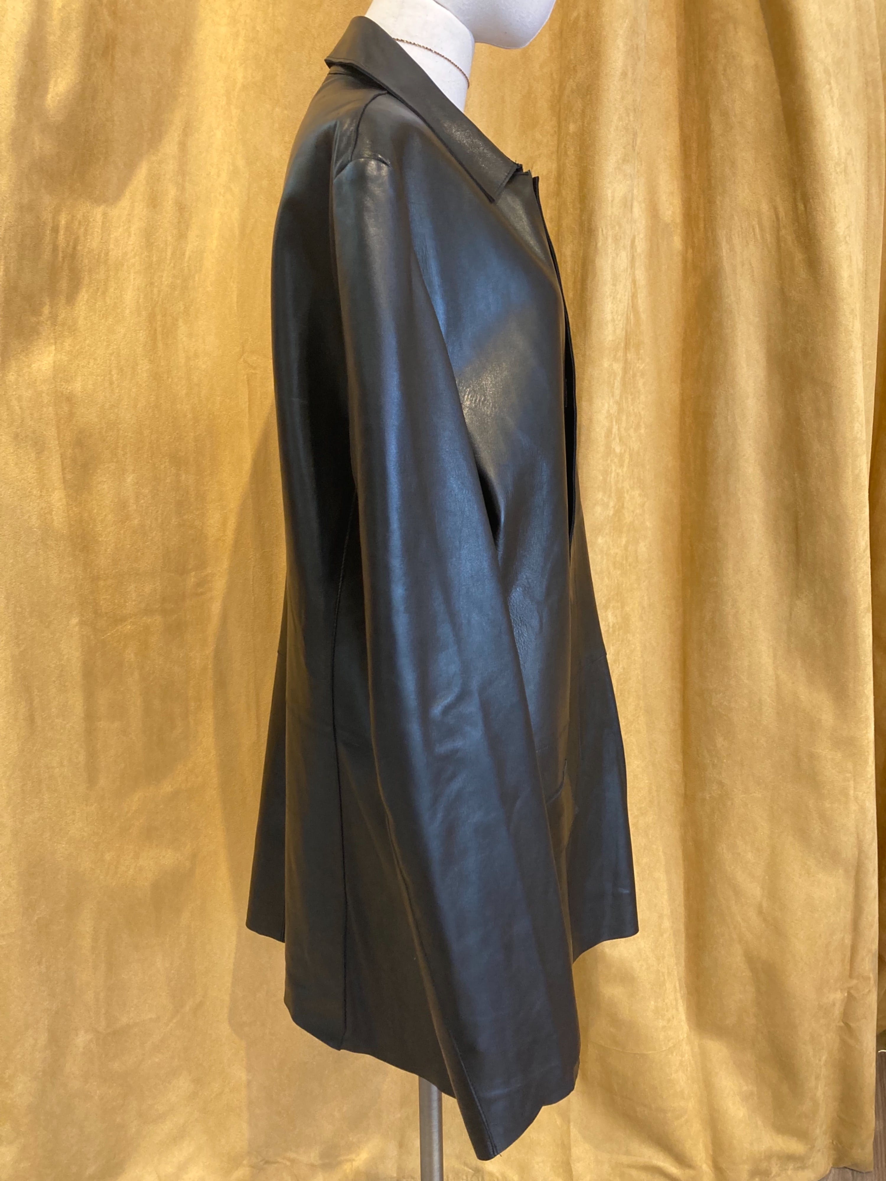 Vintage 90’s Black Leather Jacket by Michael Max | Shop THRILLING
