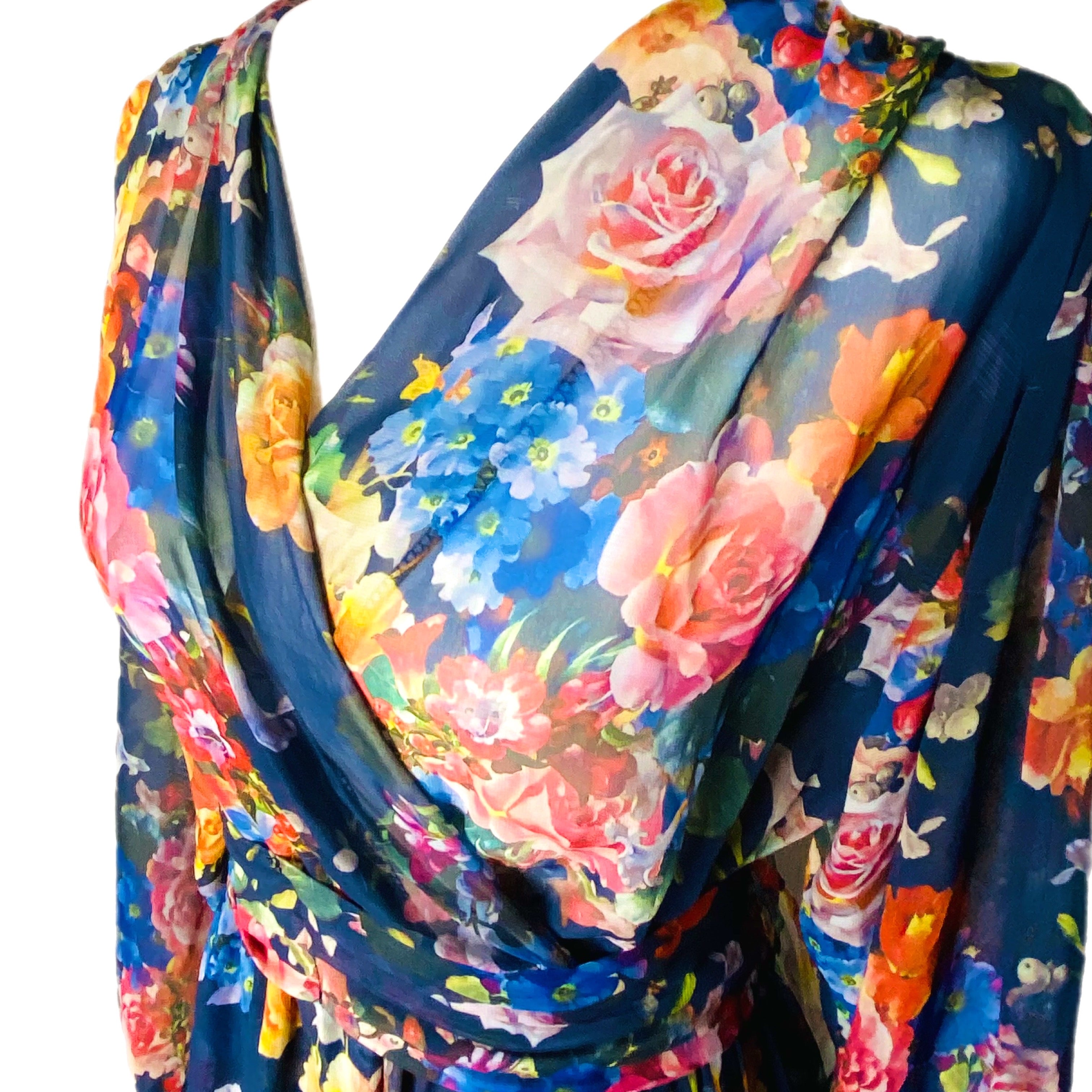 Vintage 70s Floral Hash Maxi Dress By Hash | Shop THRILLING