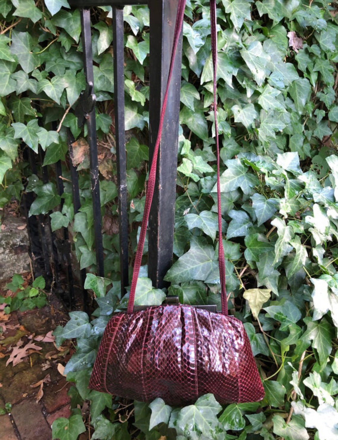 Vintage 80s Snakeskin Clutch | Shop THRILLING