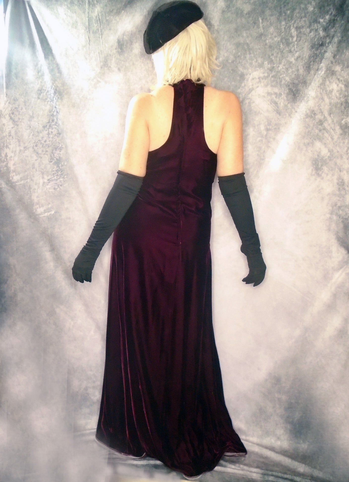 Vintage 70s Velvet Halter Gown - Bolero Jacket - Romantic Goth | Shop ...