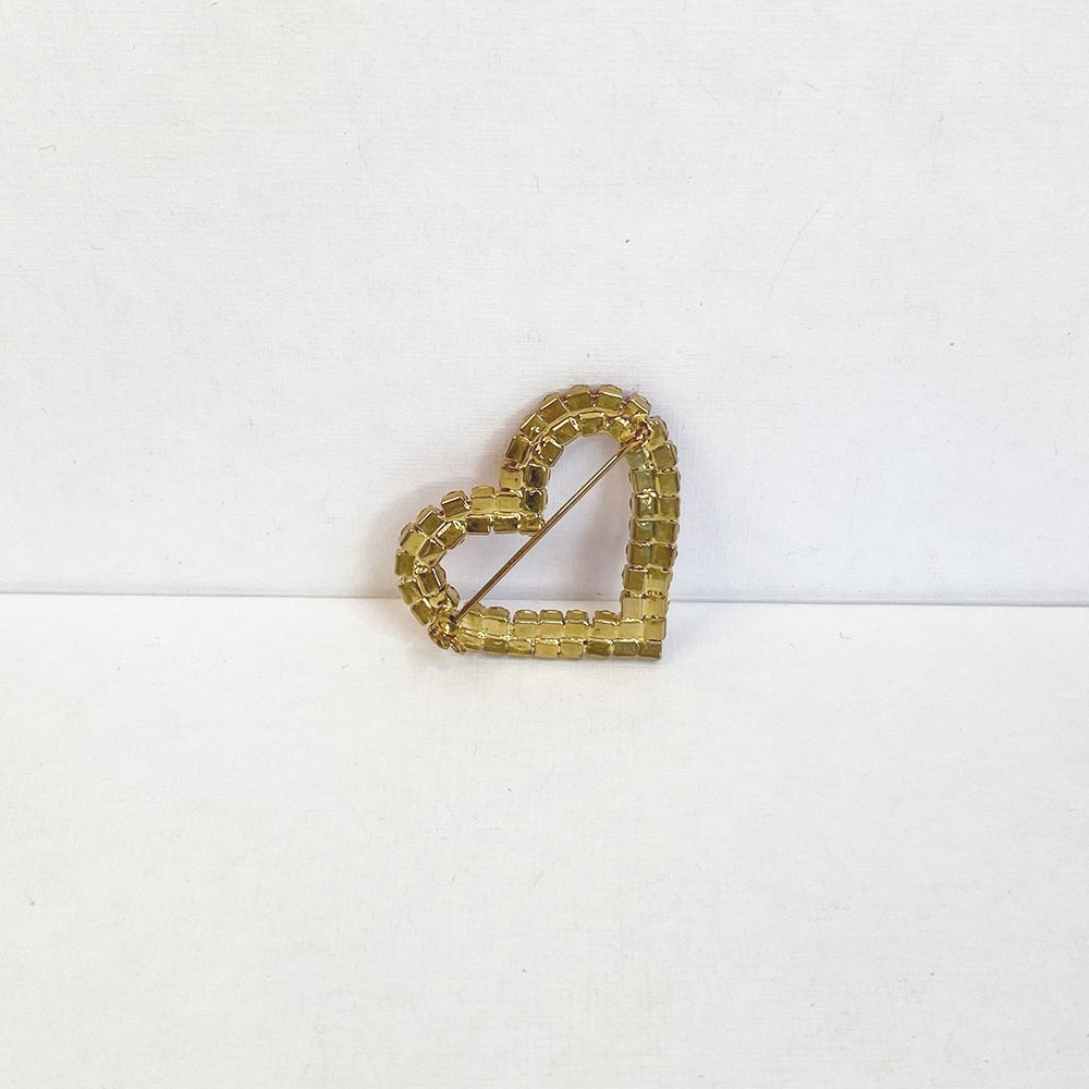 Vintage 80’s Red Rhinestone Heart Brooch | Shop THRILLING