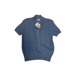 70s Blue Knit Vintage Sweater Nwt Large By Bleyle | Shop THRILLING
