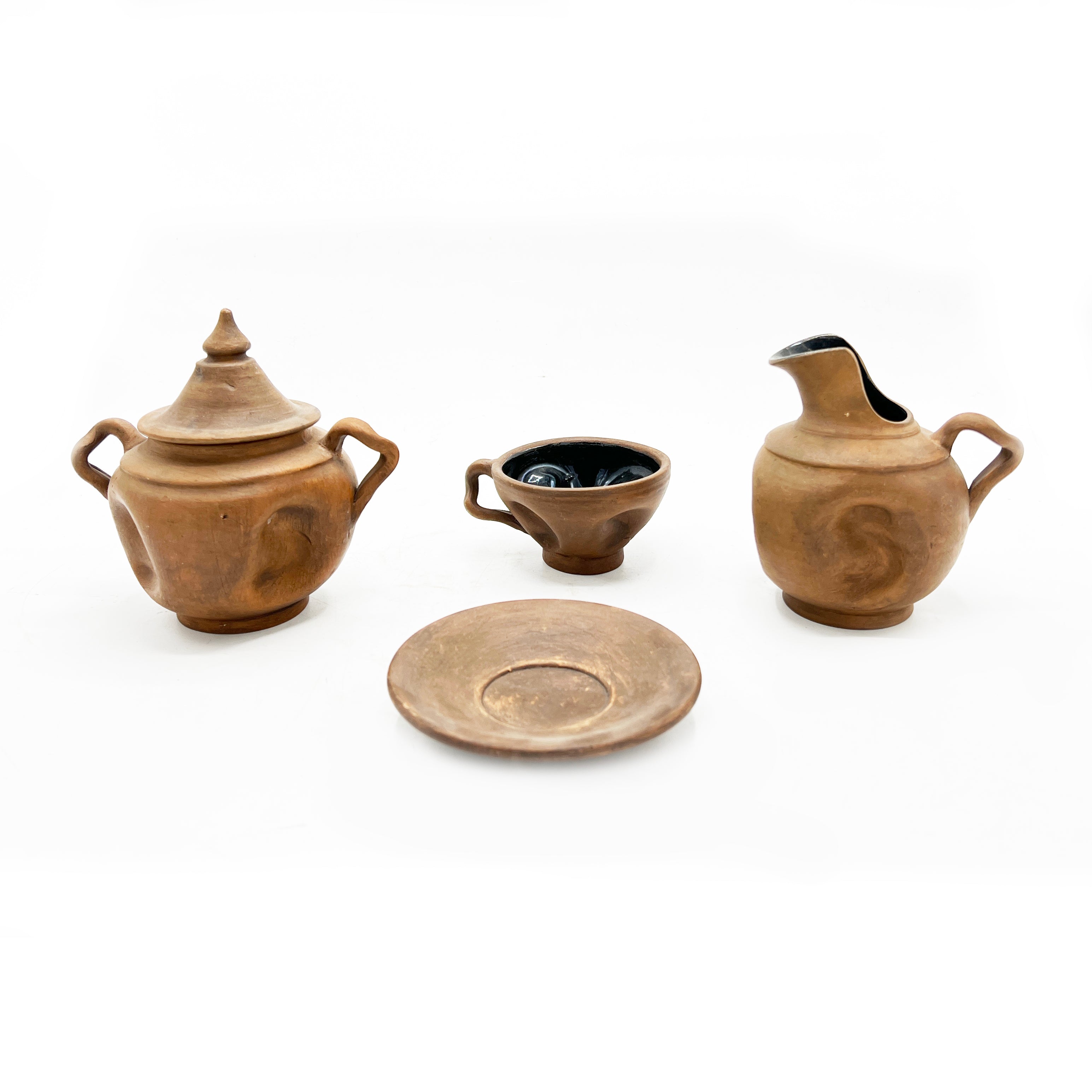Vintage 70s Fantasy Hobbit Hand Crafted Clay Pottery Tea Set | Shop ...