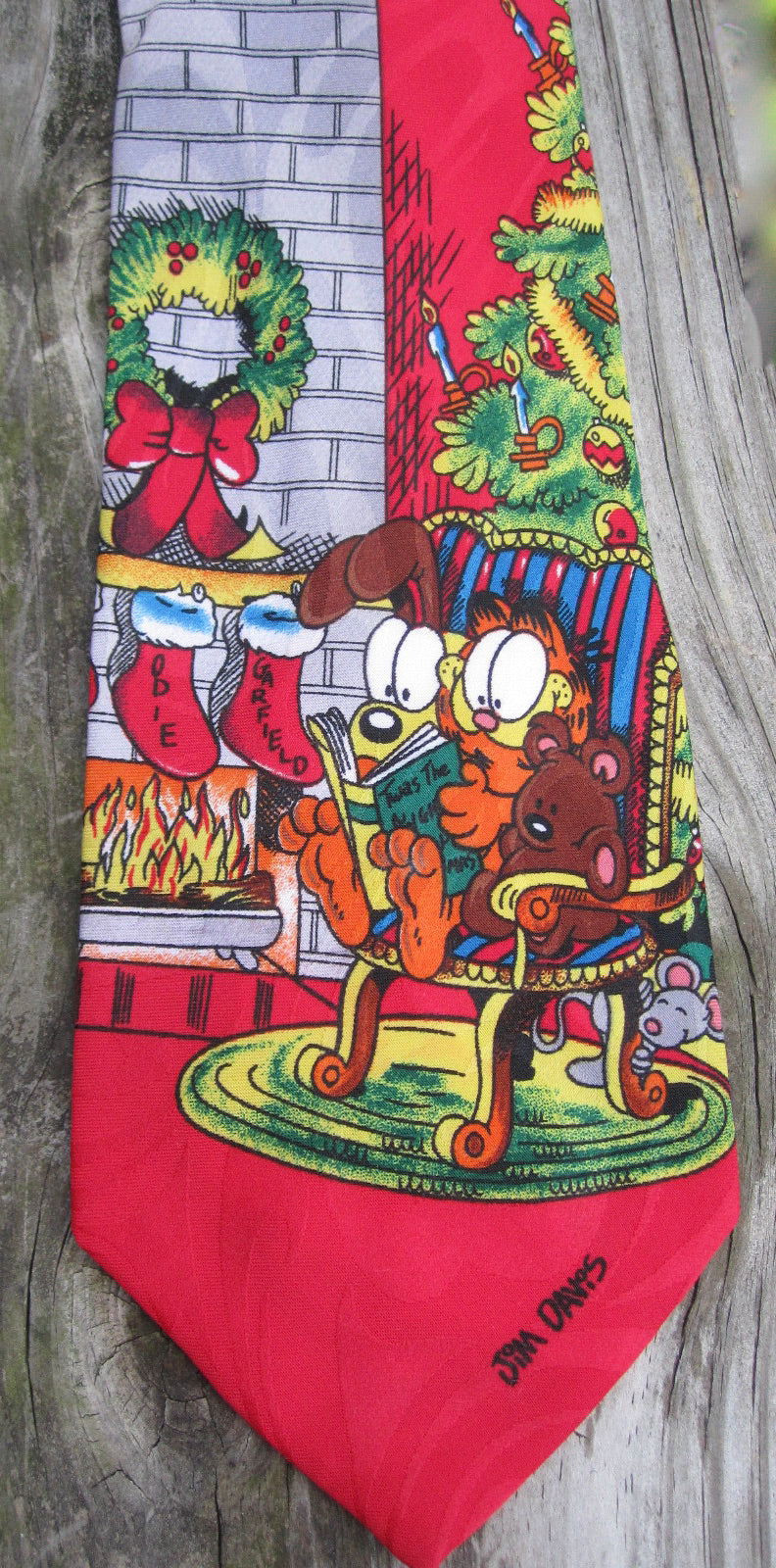 Vintage 90s Garfield The Cat And Odie Christmas Holiday Tie | Shop ...