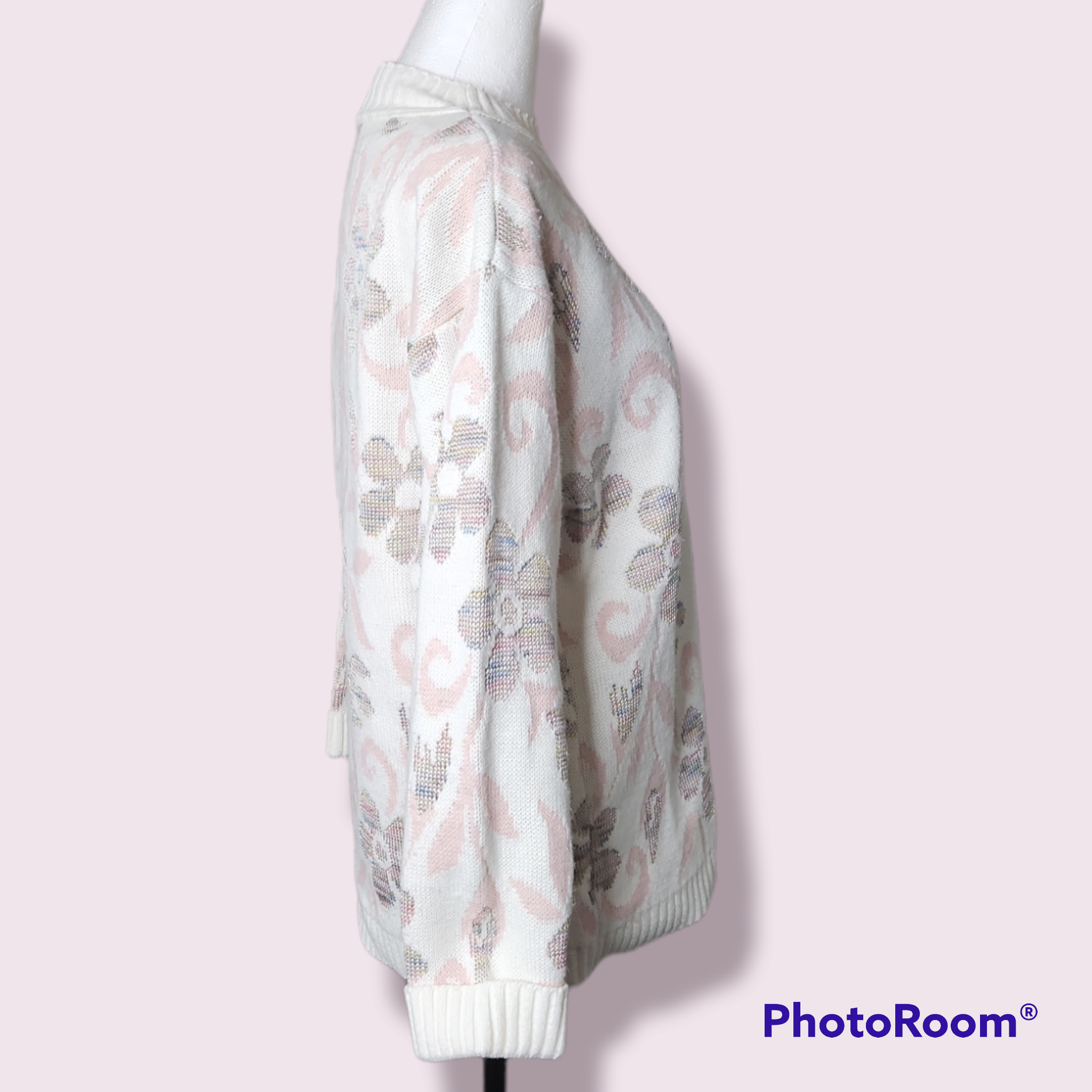 Vintage 90s Cottagecore Grandmacore Pastel Floral Sweater By ...