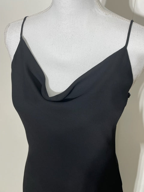 Vintage 90s Slip Chiffon Dress With Slight Forked Train By Be Smart ...