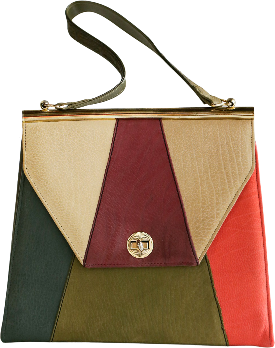 Vintage 50’s 60’s Soft Suede Patchwork Top Handle Bag | Shop THRILLING